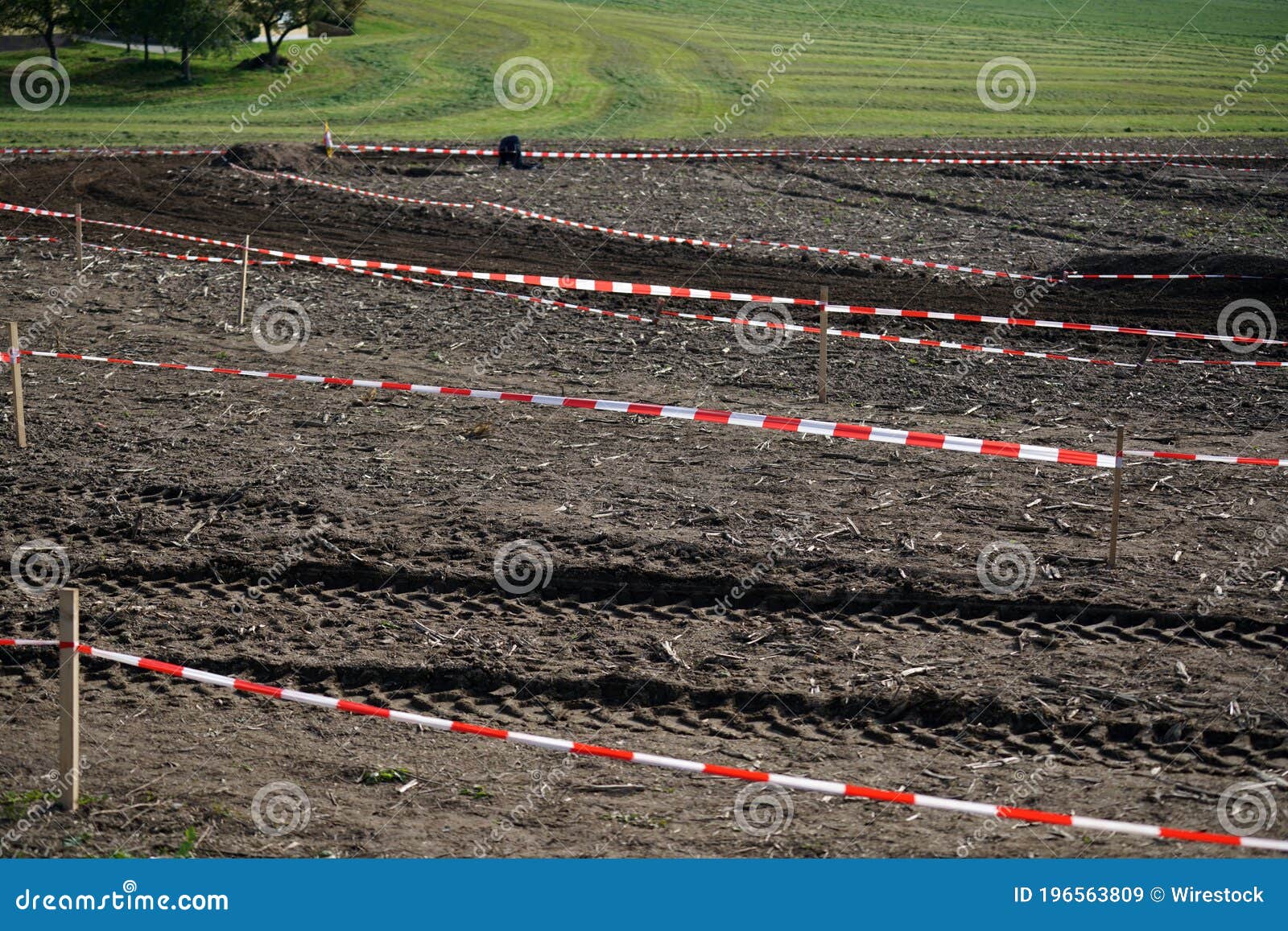 Plowed field in spring stock image. Image of farming - 196563809
