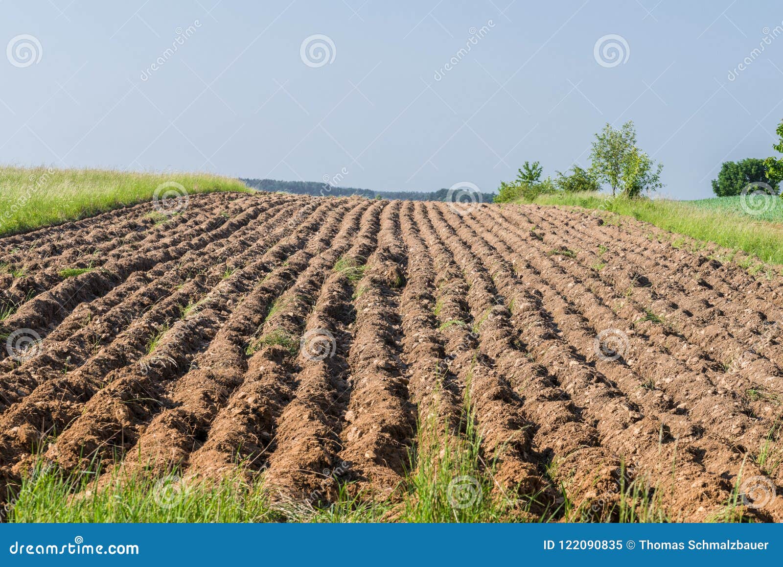 Plowed Field in Spring, Germany Stock Image - Image of landscape, earth ...
