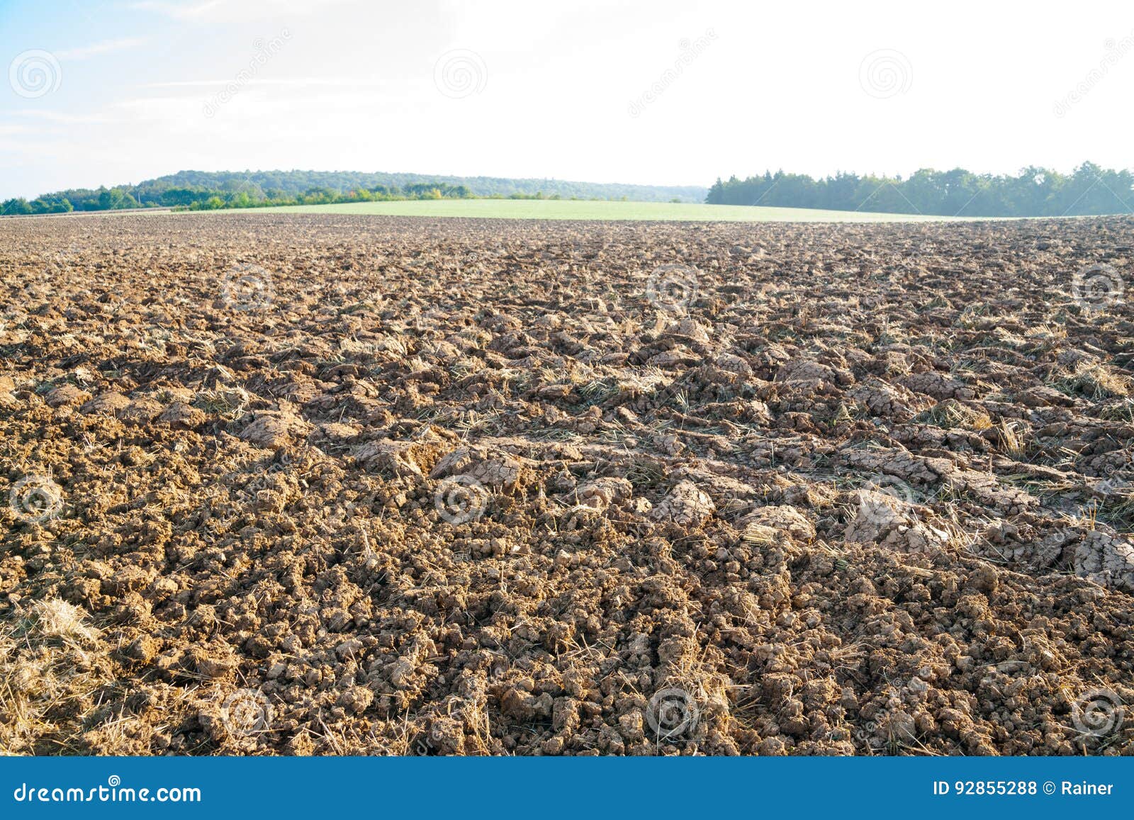 Plowed field stock photo. Image of farming, prepared - 92855288