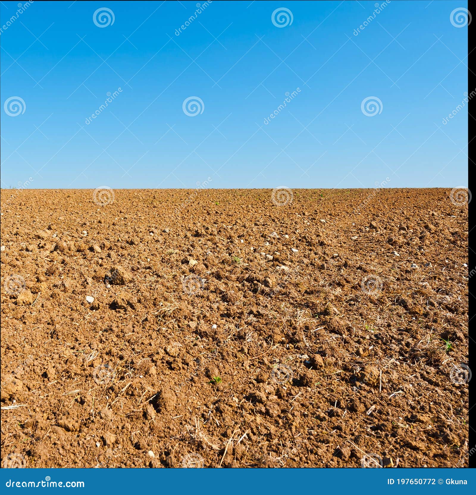 Plowed Fields stock photo. Image of landscape, fold - 197650772