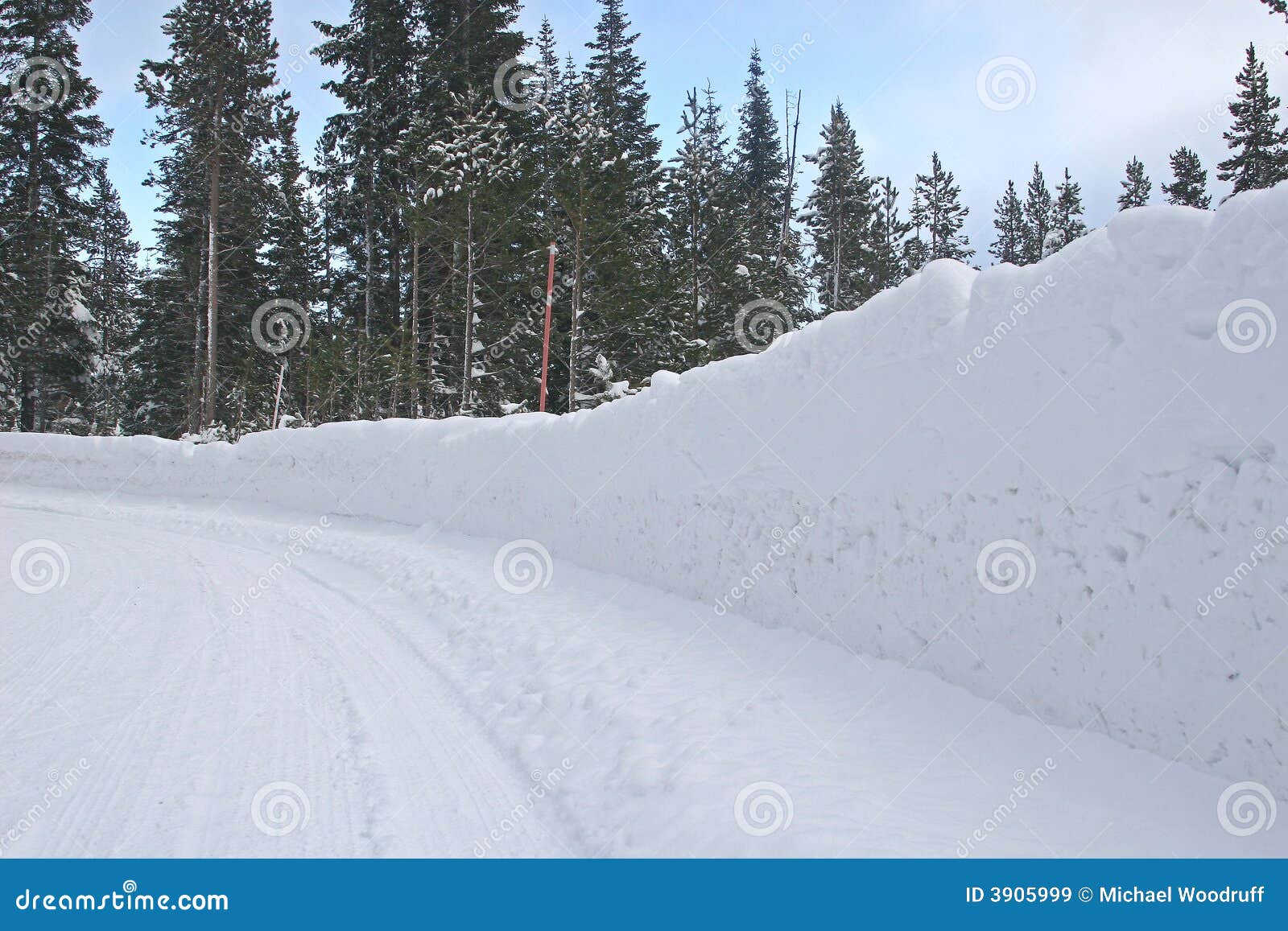 Plowed road stock image. Image of road, snow, blizzard - 3905999