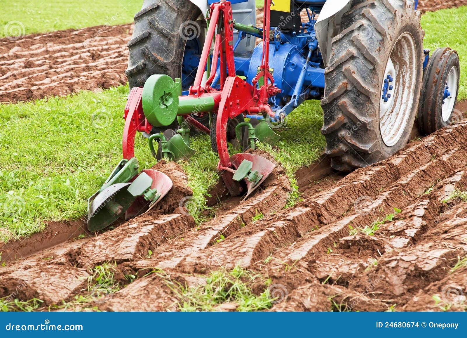 Plowing Field stock photo. Image of desert, background - 24680674