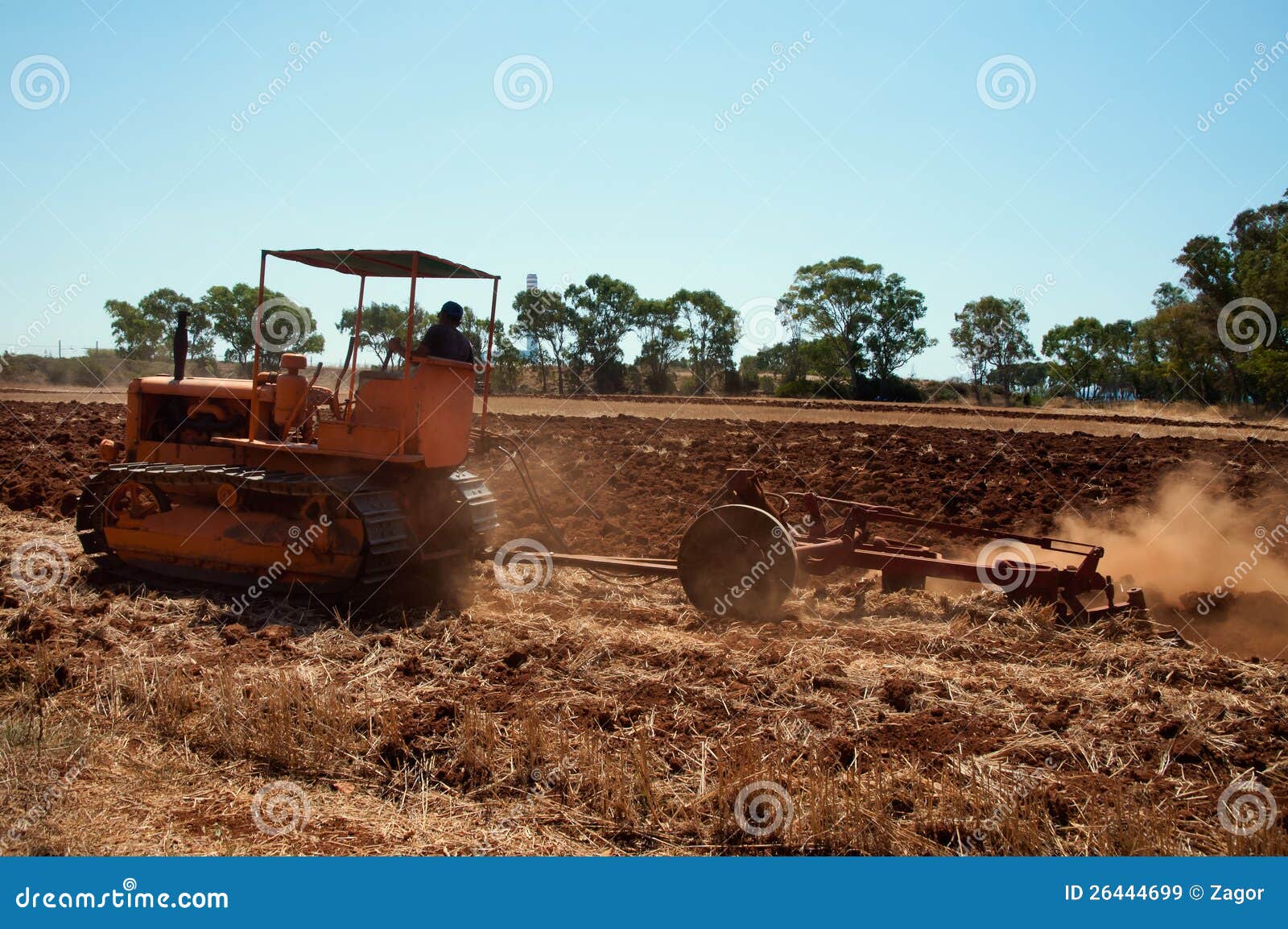 Plowing the land stock image. Image of food, plowing - 26444699