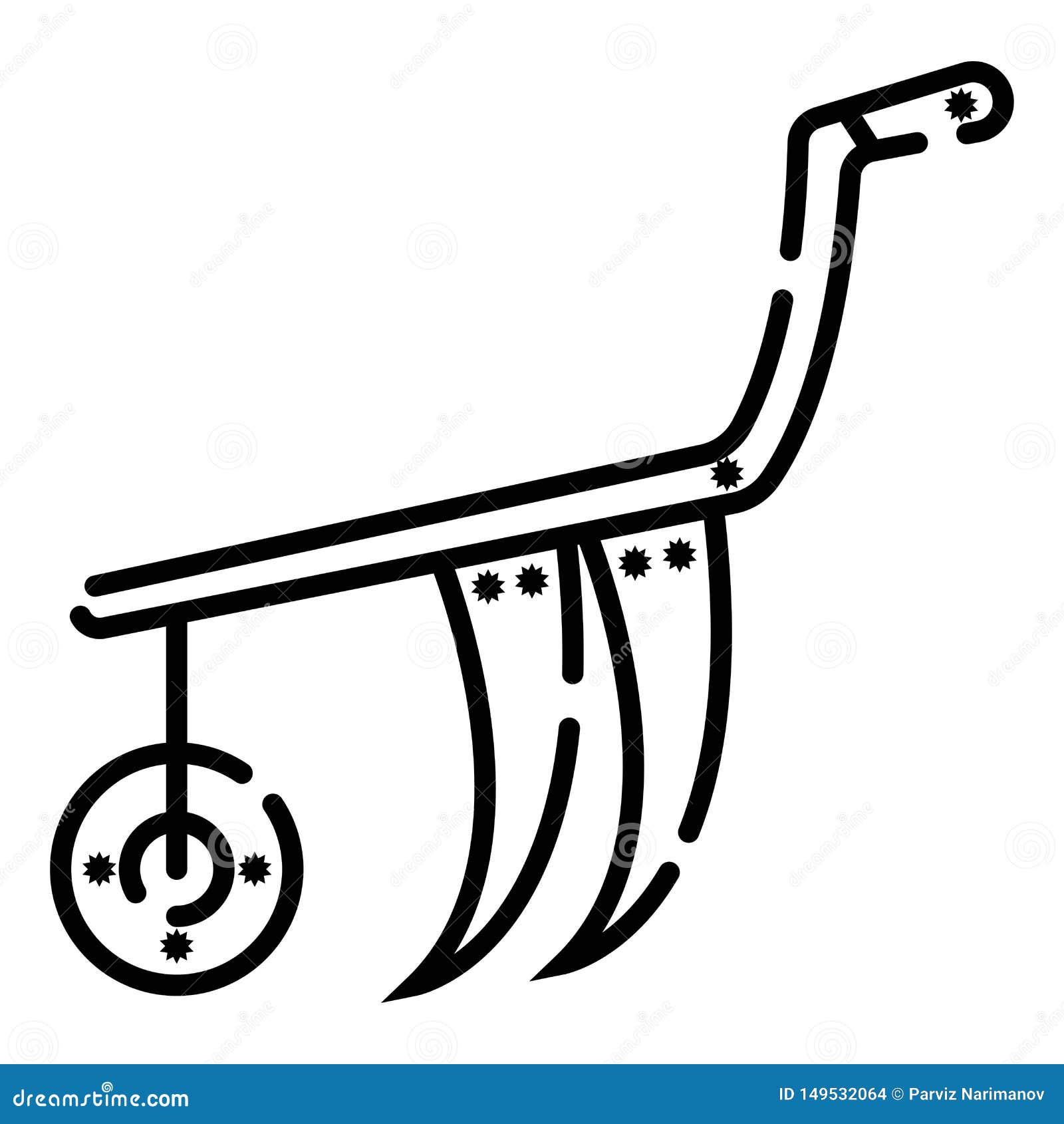 Plowing Machine Icon Vector Illustration Stock Vector - Illustration of ...