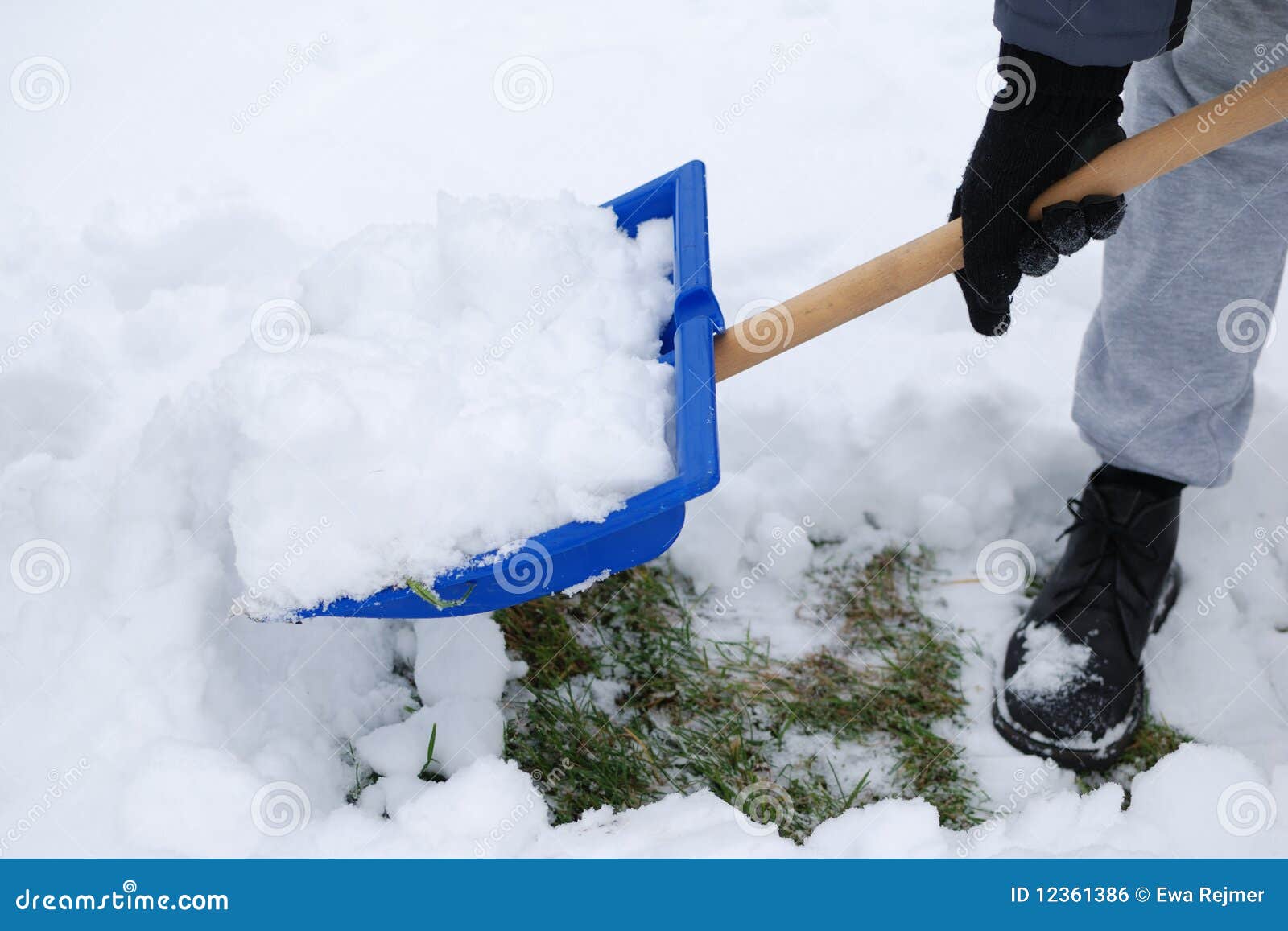 Plowing Snow stock photo. Image of winter, shovel, snow - 12361386