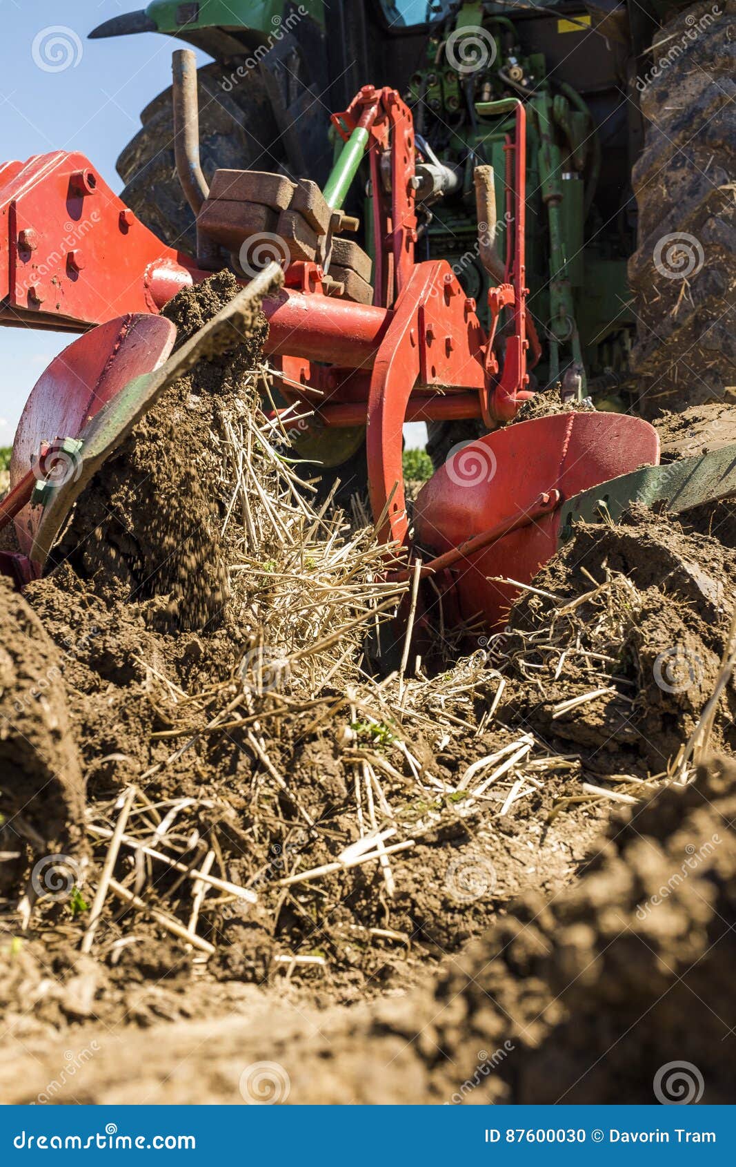 Plowing stock photo. Image of cultivation, earth, brown - 87600030