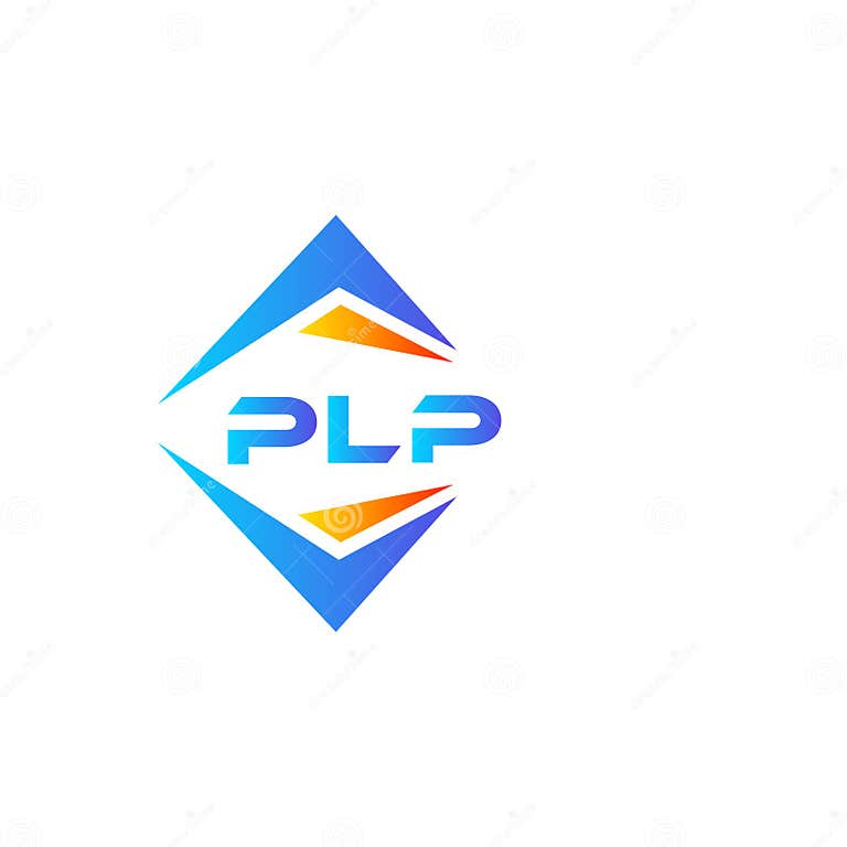 PLP Abstract Technology Logo Design on White Background. PLP Creative ...