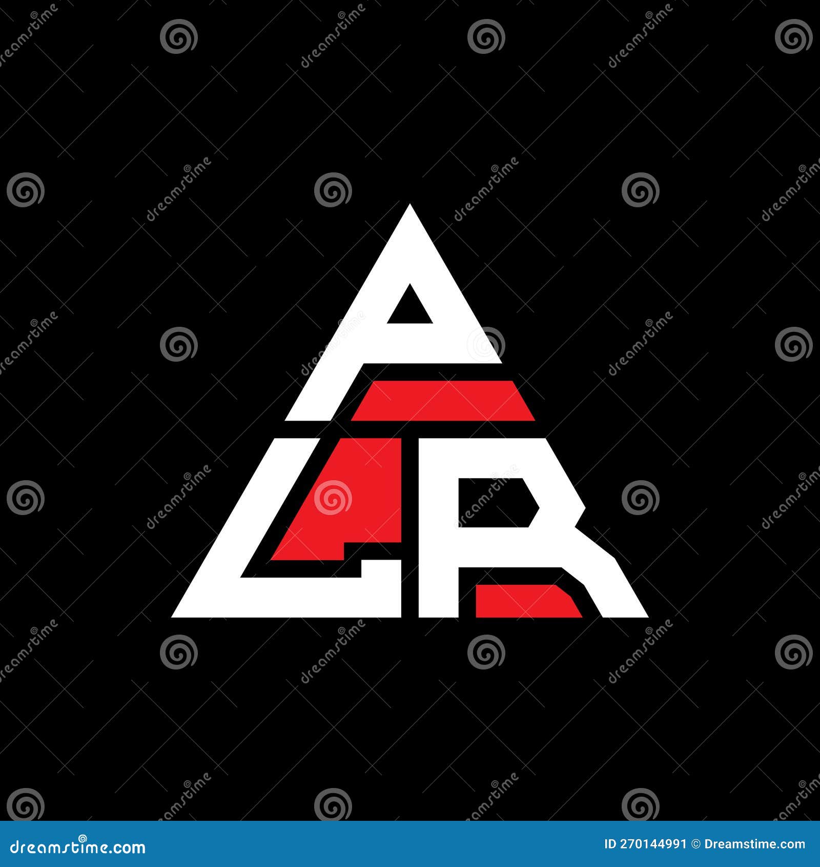 PLR Triangle Letter Logo Design with Triangle Shape. PLR Triangle Logo ...