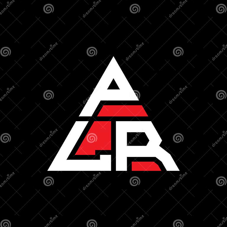 PLR Triangle Letter Logo Design with Triangle Shape. PLR Triangle Logo ...