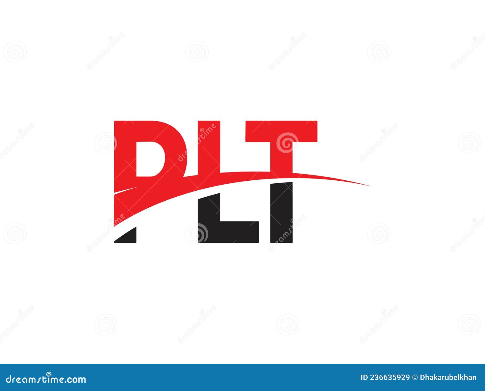 PLT Letter Initial Logo Design Vector Illustration Stock Vector ...