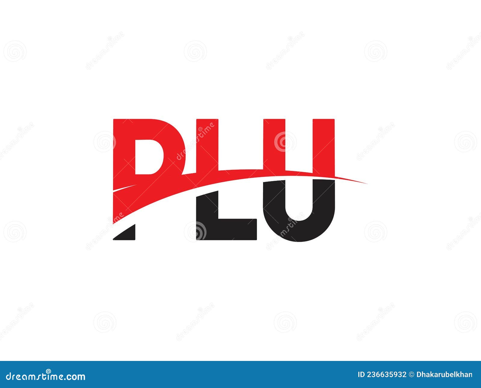 PLU Letter Initial Logo Design Vector Illustration Stock Vector ...