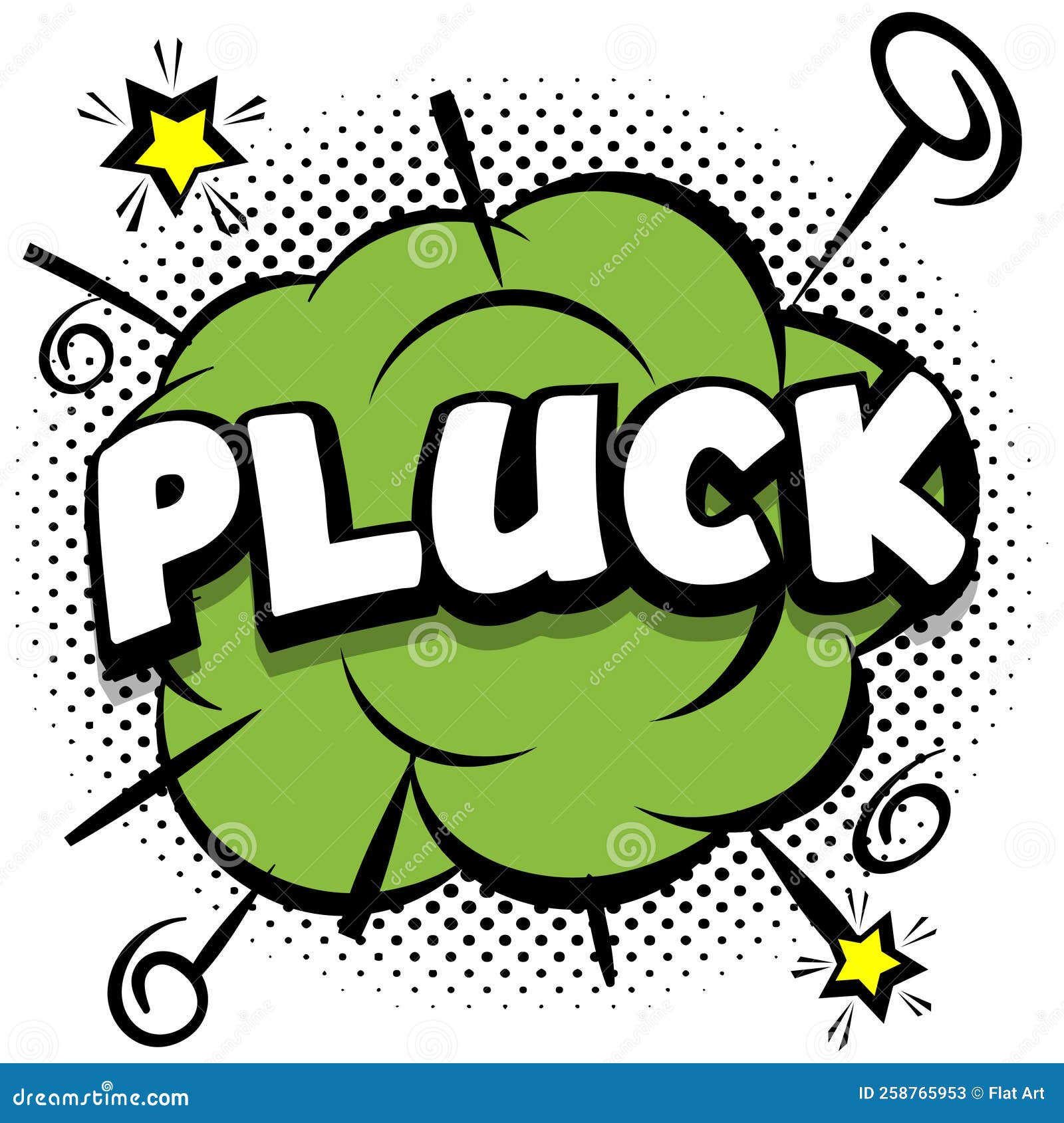 Pluck Comic Bright Template With Speech Bubbles On Colorful Frames ...