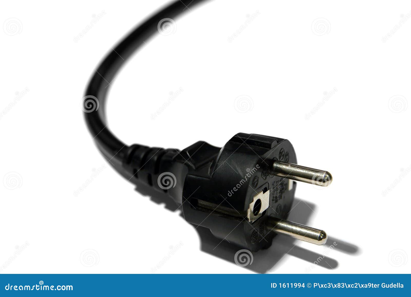 Plug stock photo. Image of connect, black, bend, electricity - 1611994