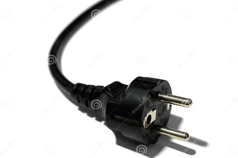 Plug stock photo. Image of connect, black, bend, electricity - 1611994