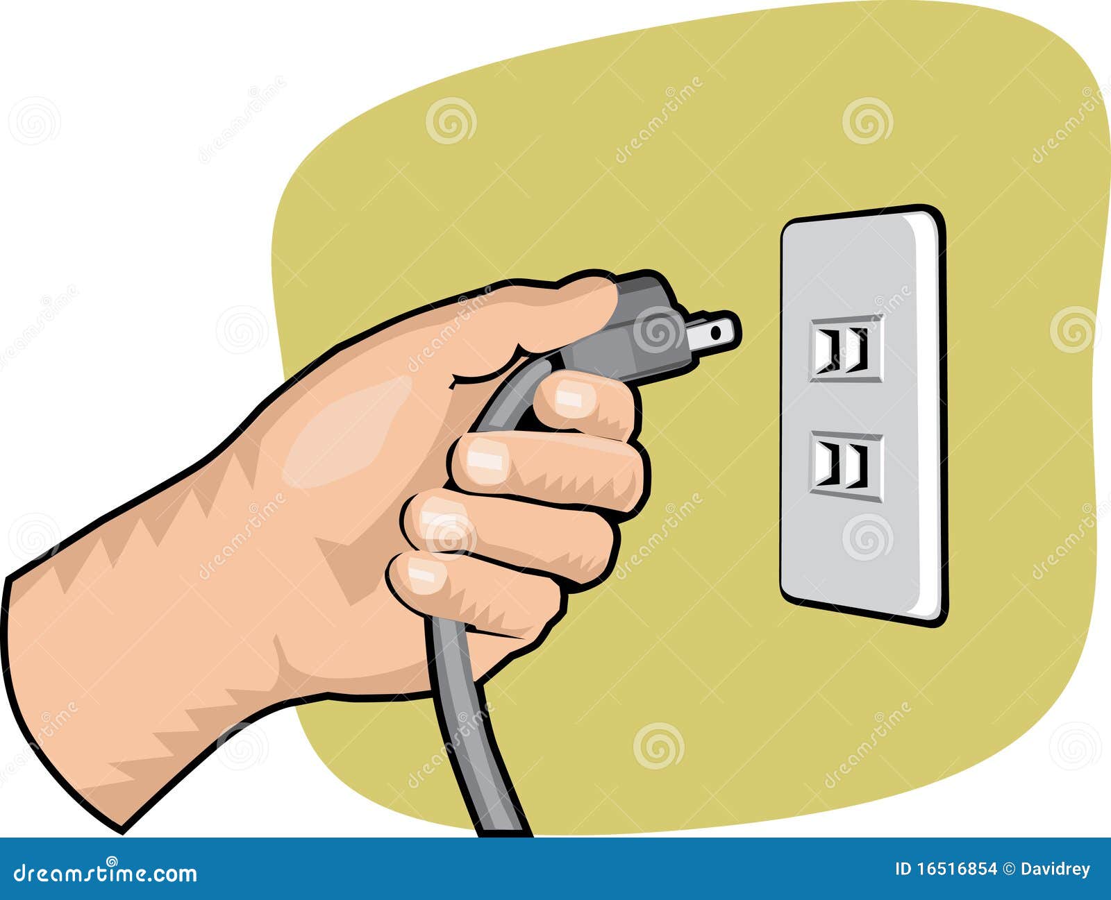 PLUG stock vector. Illustration of power, disconnect - 16516854