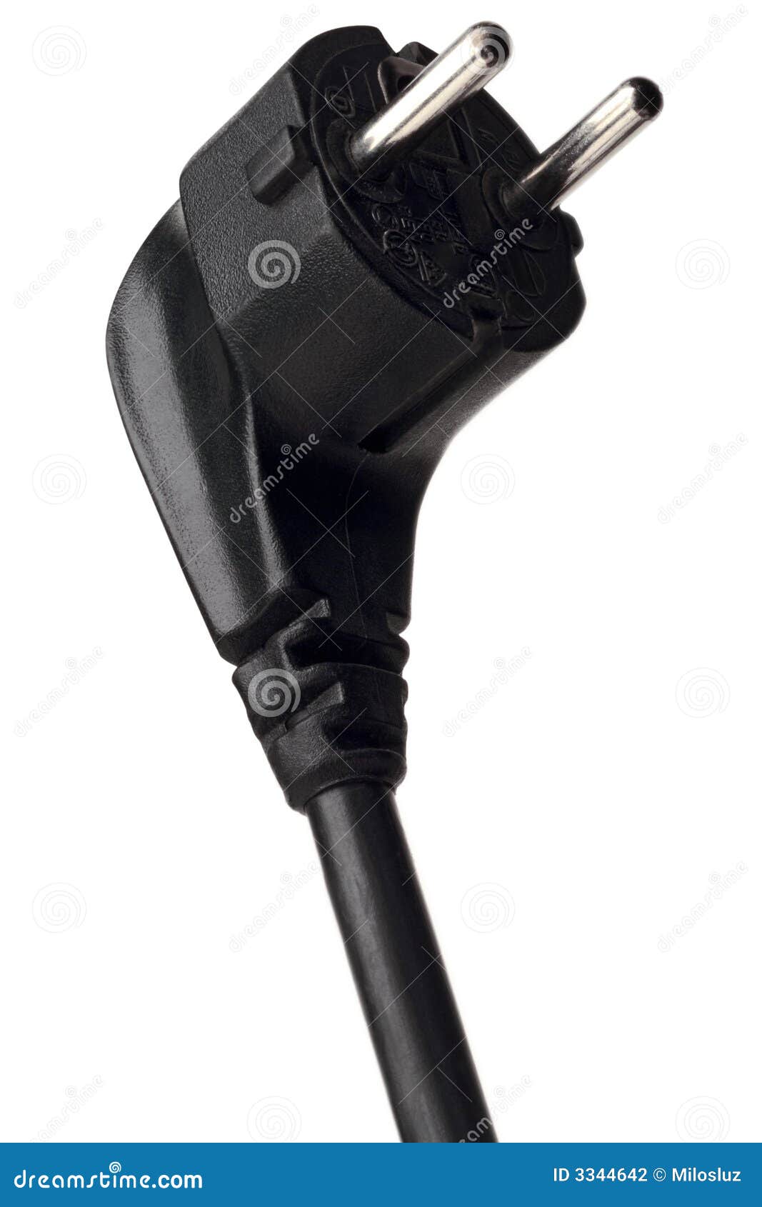 Plug stock photo. Image of plastic, isolated, pins, device - 3344642