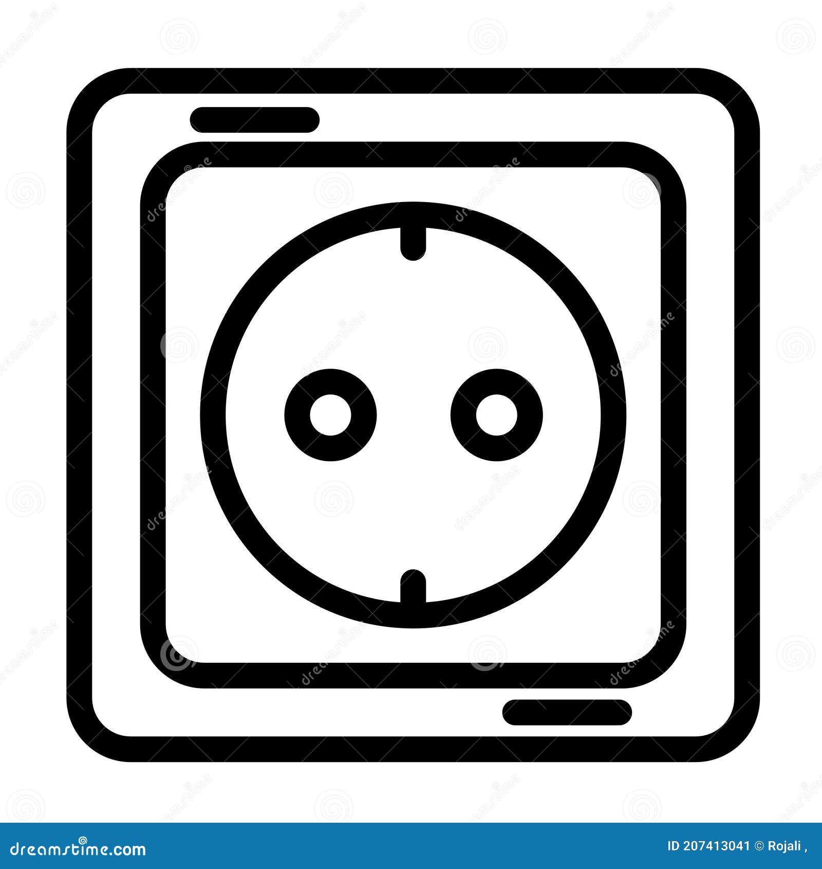 Plug in Adapter Icon Logo or Illustration with Outline Stroke Style ...