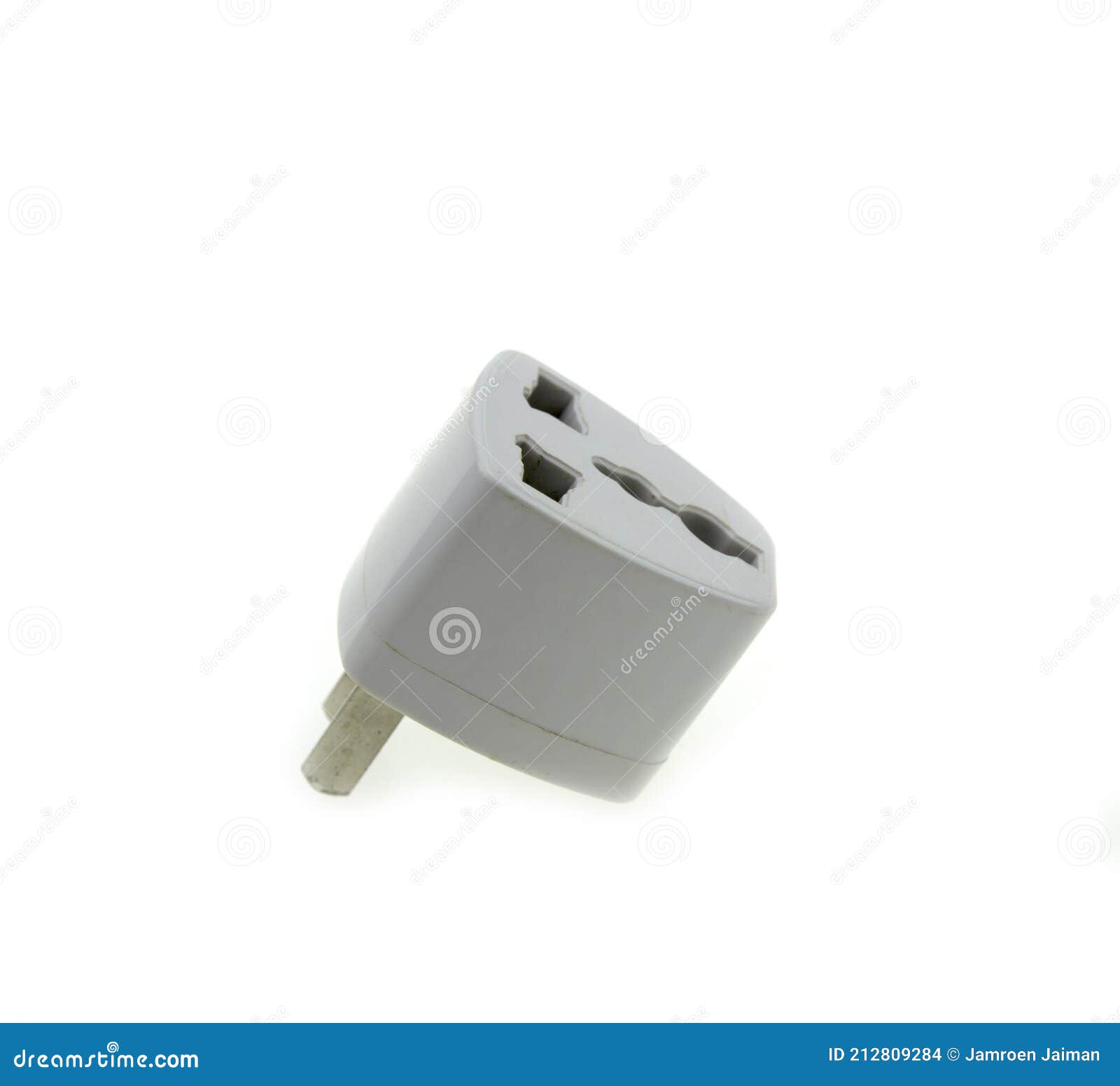 Plug Adapters Isolated on White Background Stock Photo - Image of ...