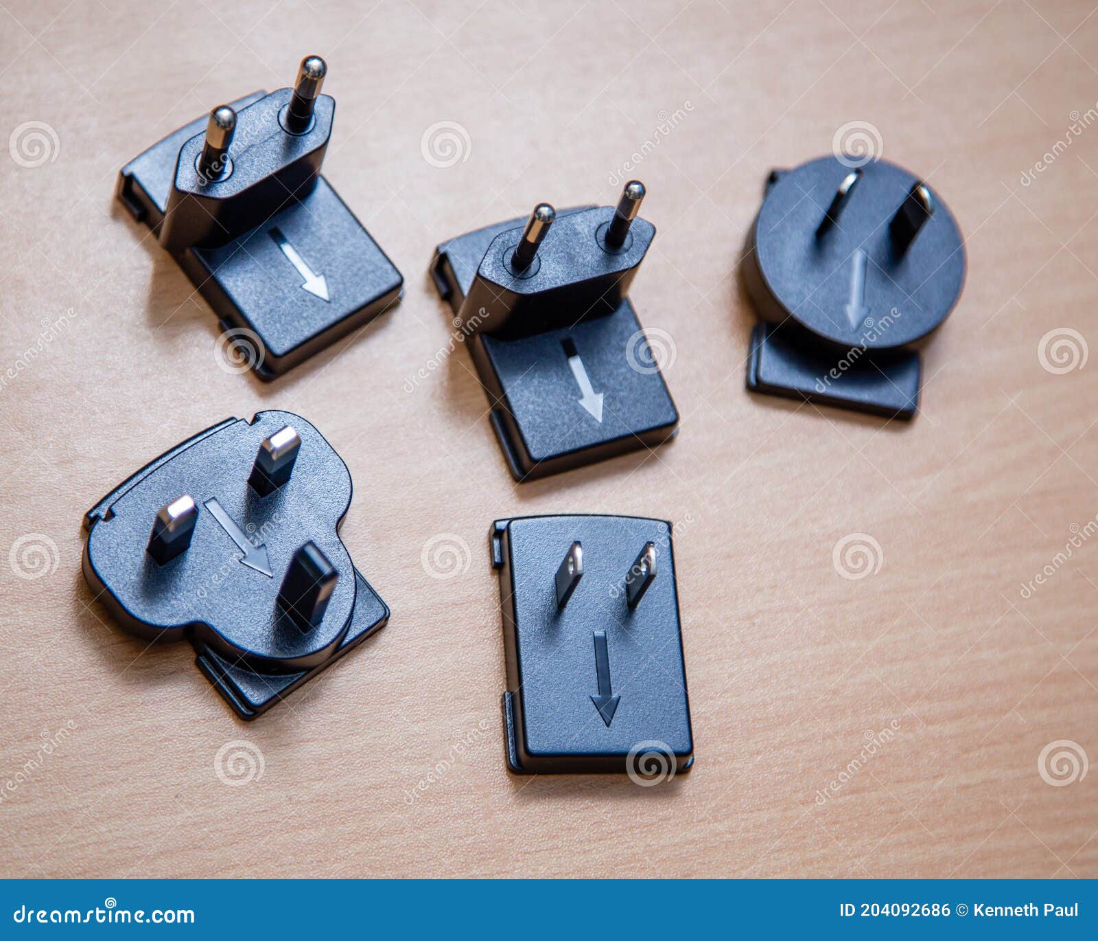 Plug Adaptors for Different Countries Stock Photo - Image of electric ...