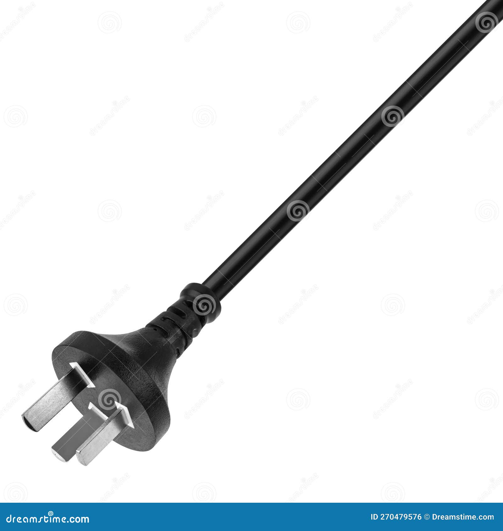 Plug BS 1363, with Three Pins, on a White Background in Isolation Stock ...