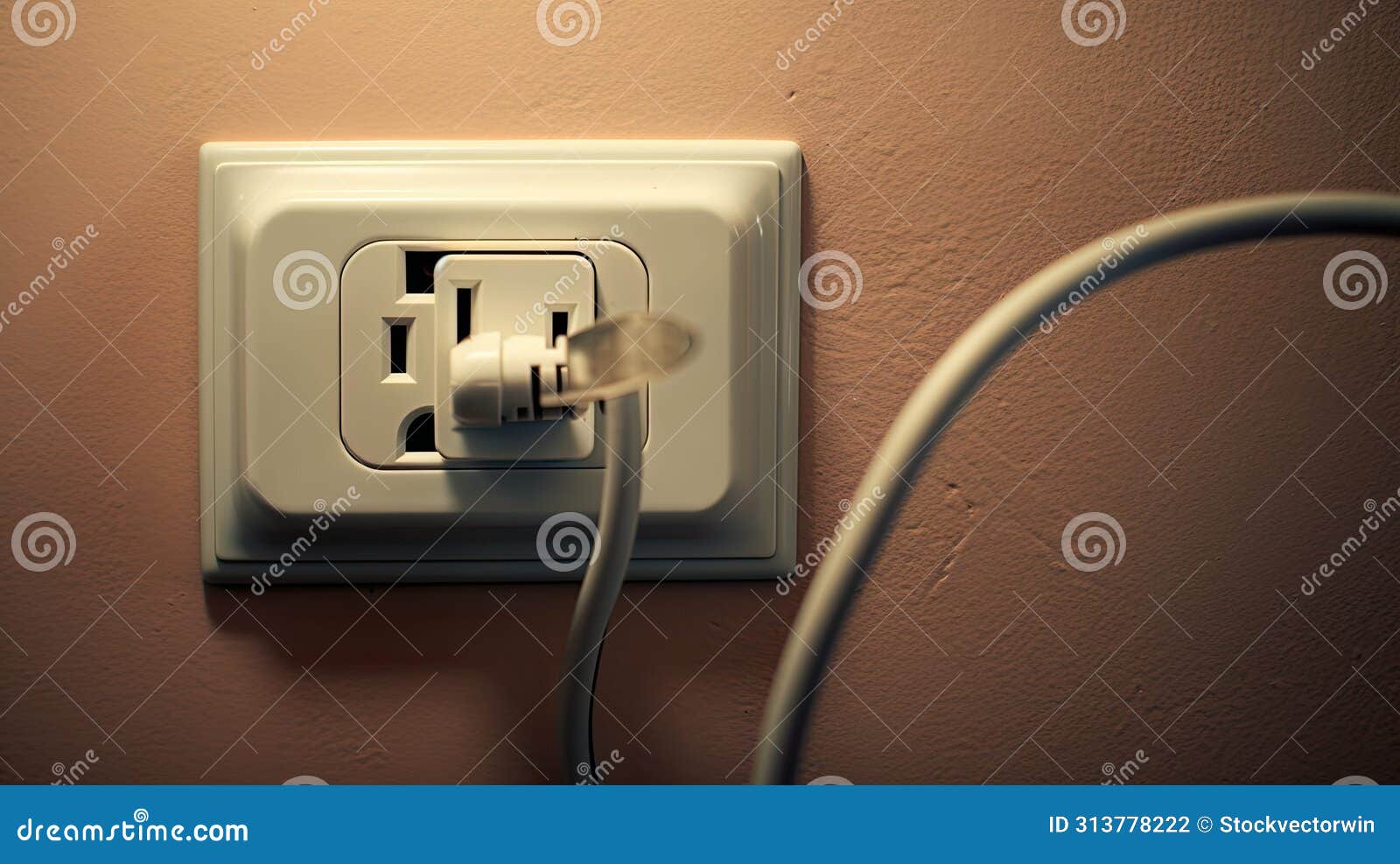 Plug cable connection stock illustration. Illustration of socket ...