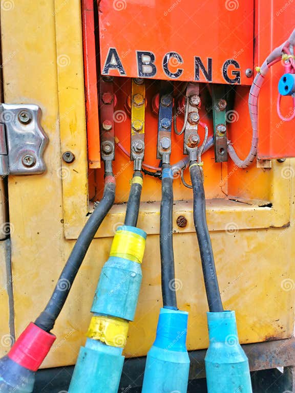 Plug and Cable, Electric Charging Port. Stock Photo - Image of spare ...