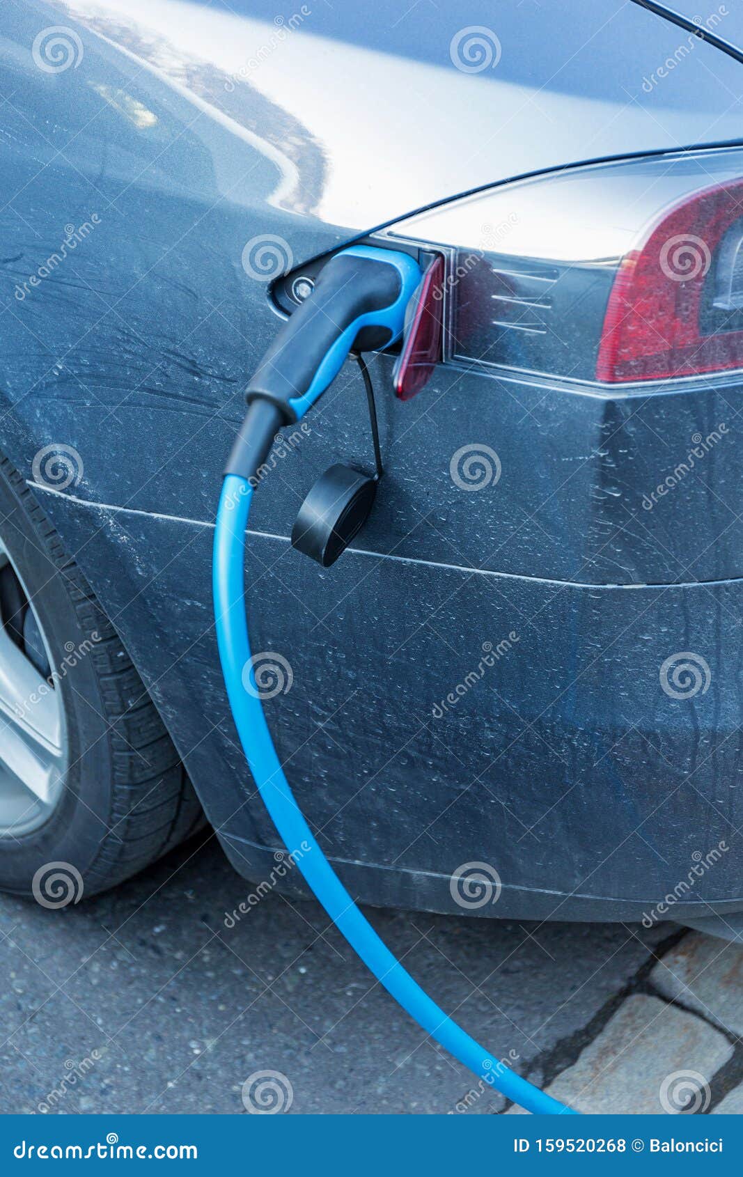 Plug in Car Charging stock photo. Image of transportation - 159520268