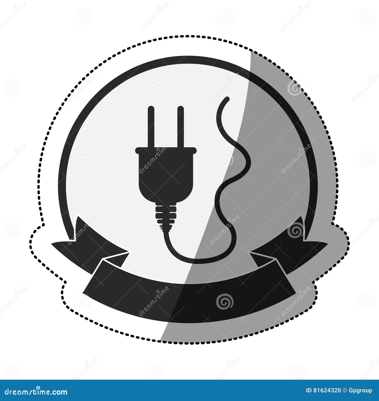 Plug design stock illustration. Illustration of element - 81624320
