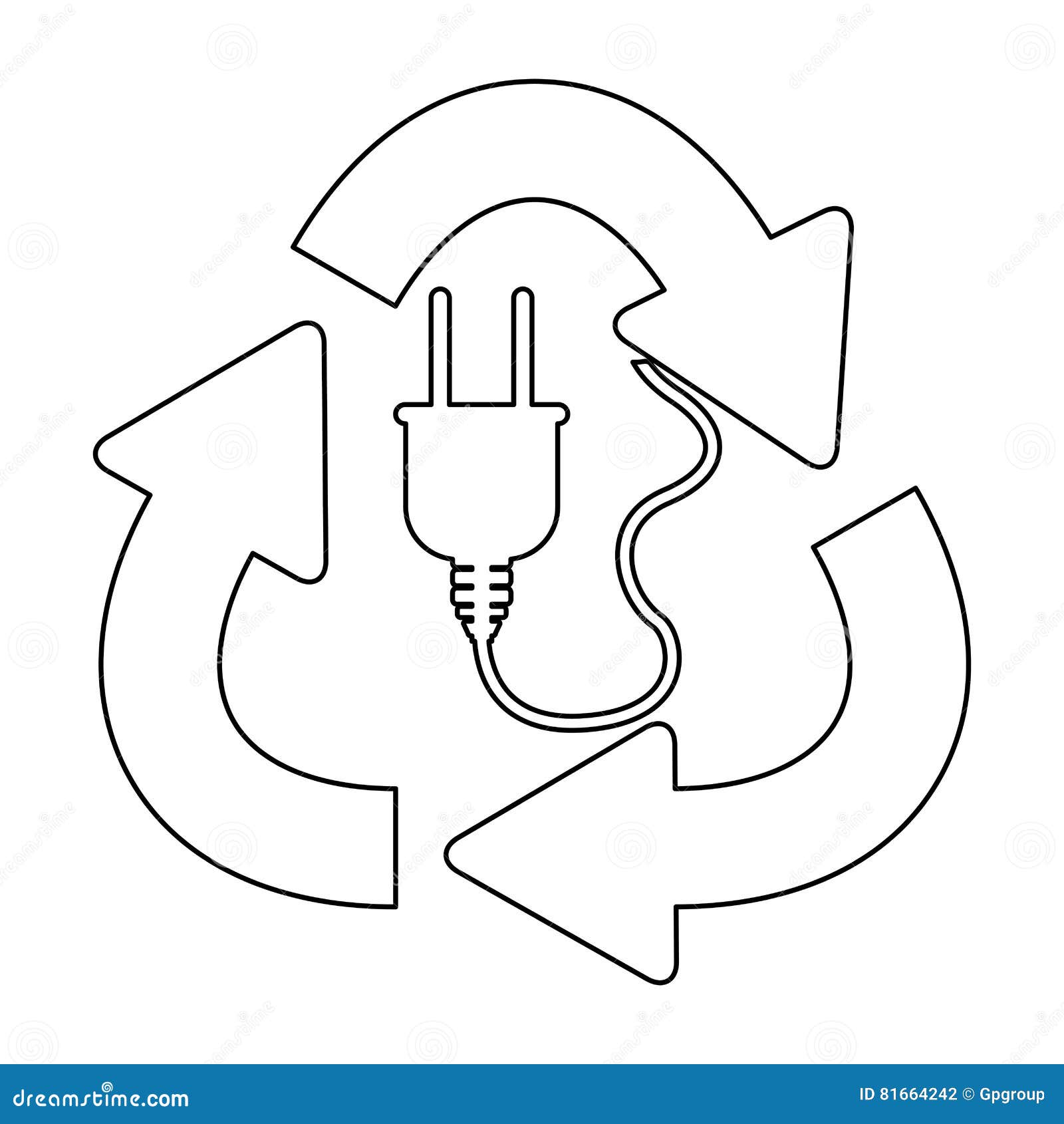 Plug design stock illustration. Illustration of electrical - 81664242
