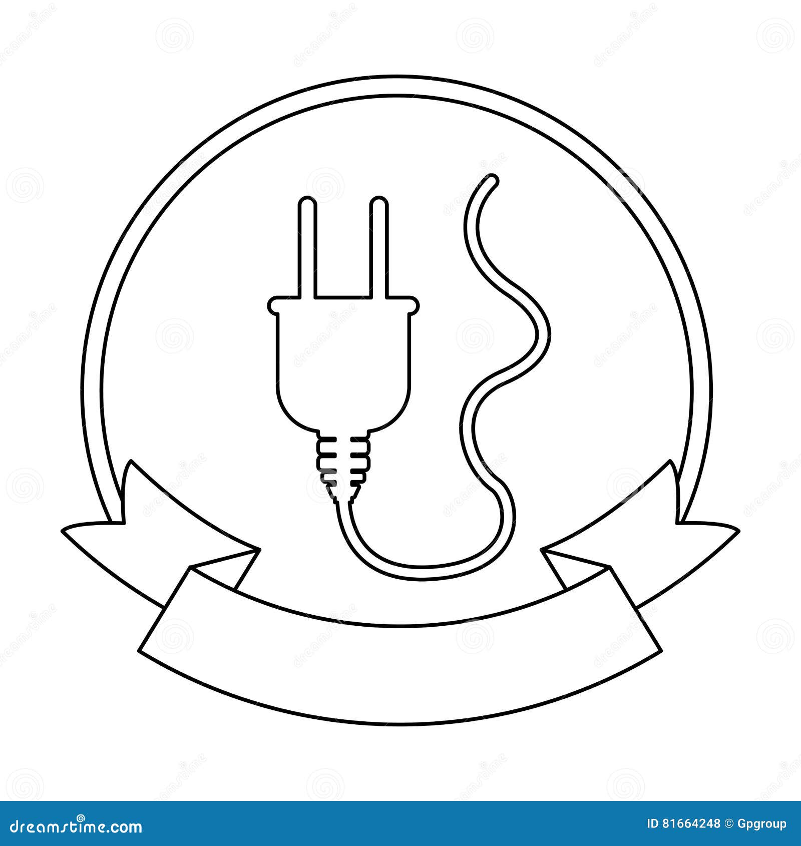 Plug design stock illustration. Illustration of rechargeable - 81664248