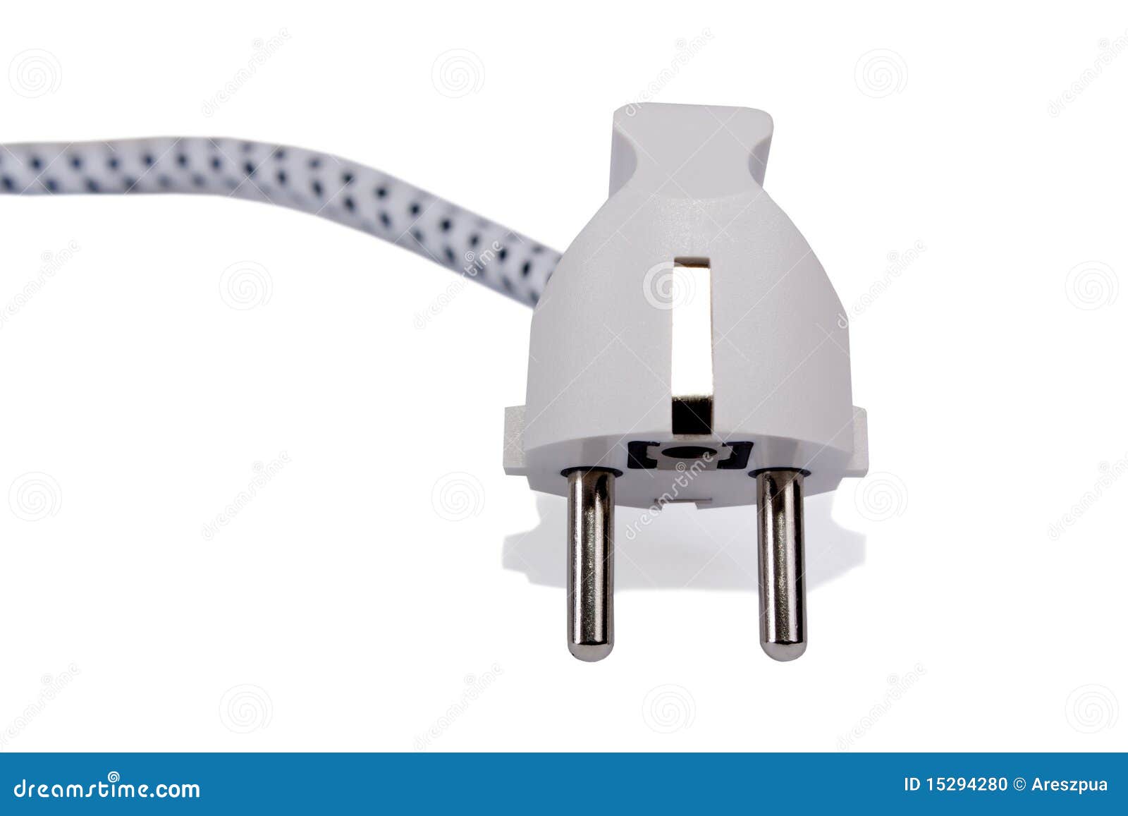 Plug of Electricity on White Background Stock Photo - Image of ...