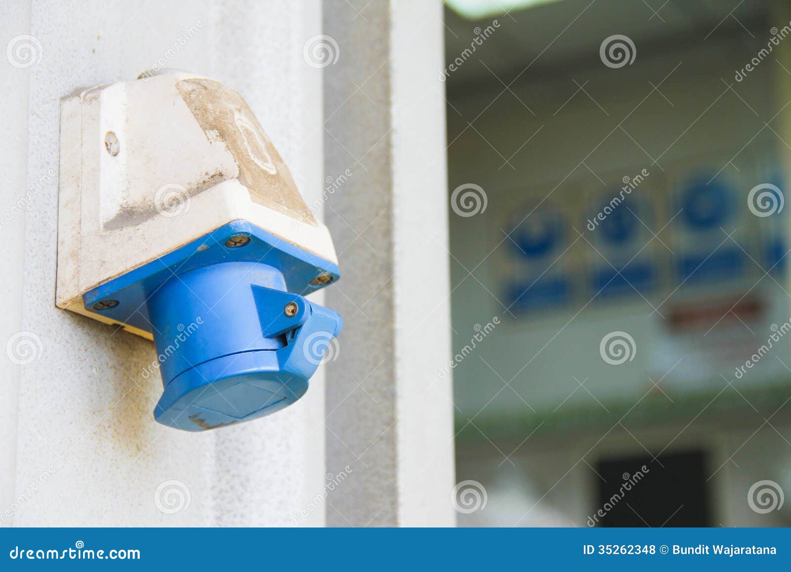 Plug in the factory stock photo. Image of simple, consumption - 35262348