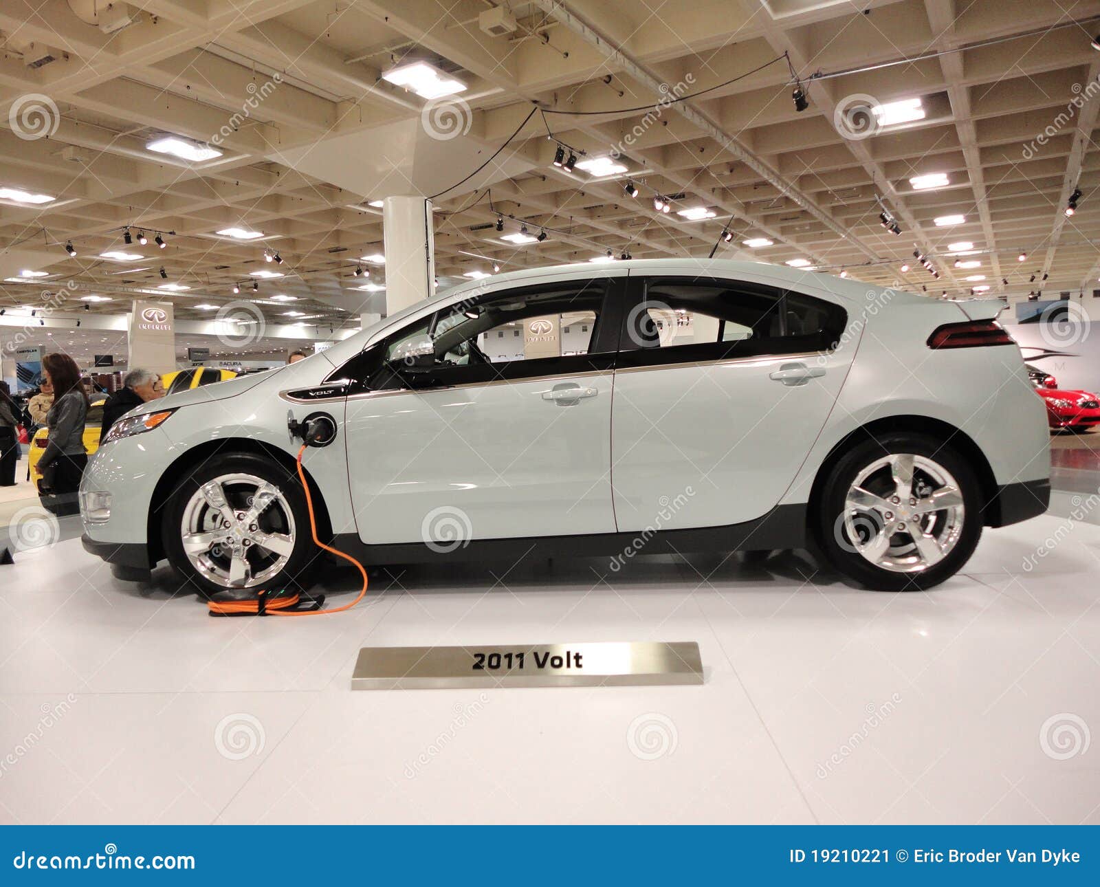 Plug-in Hybrid Car Chevy Volt on Display Editorial Photo - Image of ...