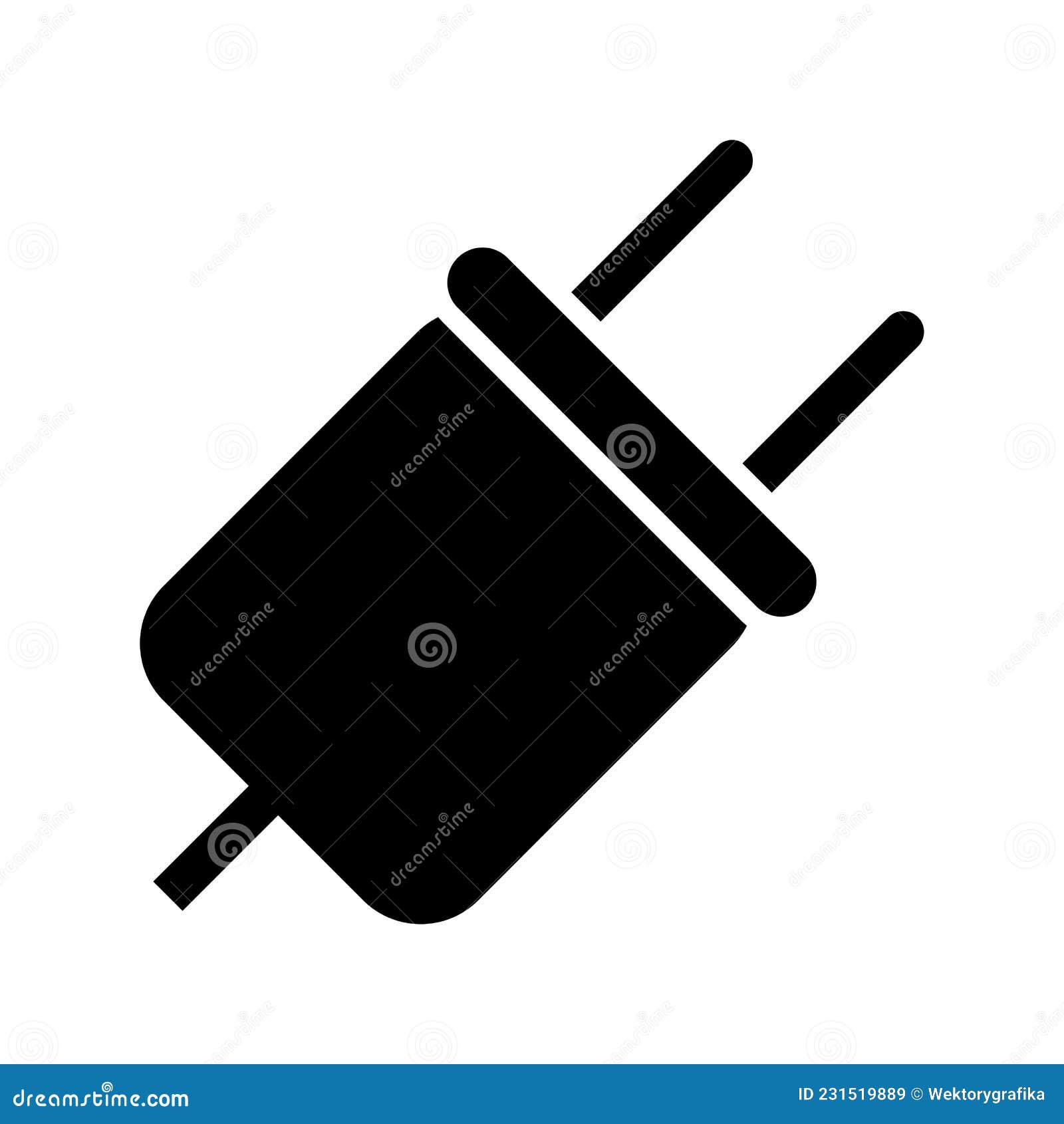 Plug Icon. Electricity Symbol Stock Vector - Illustration of voltage ...