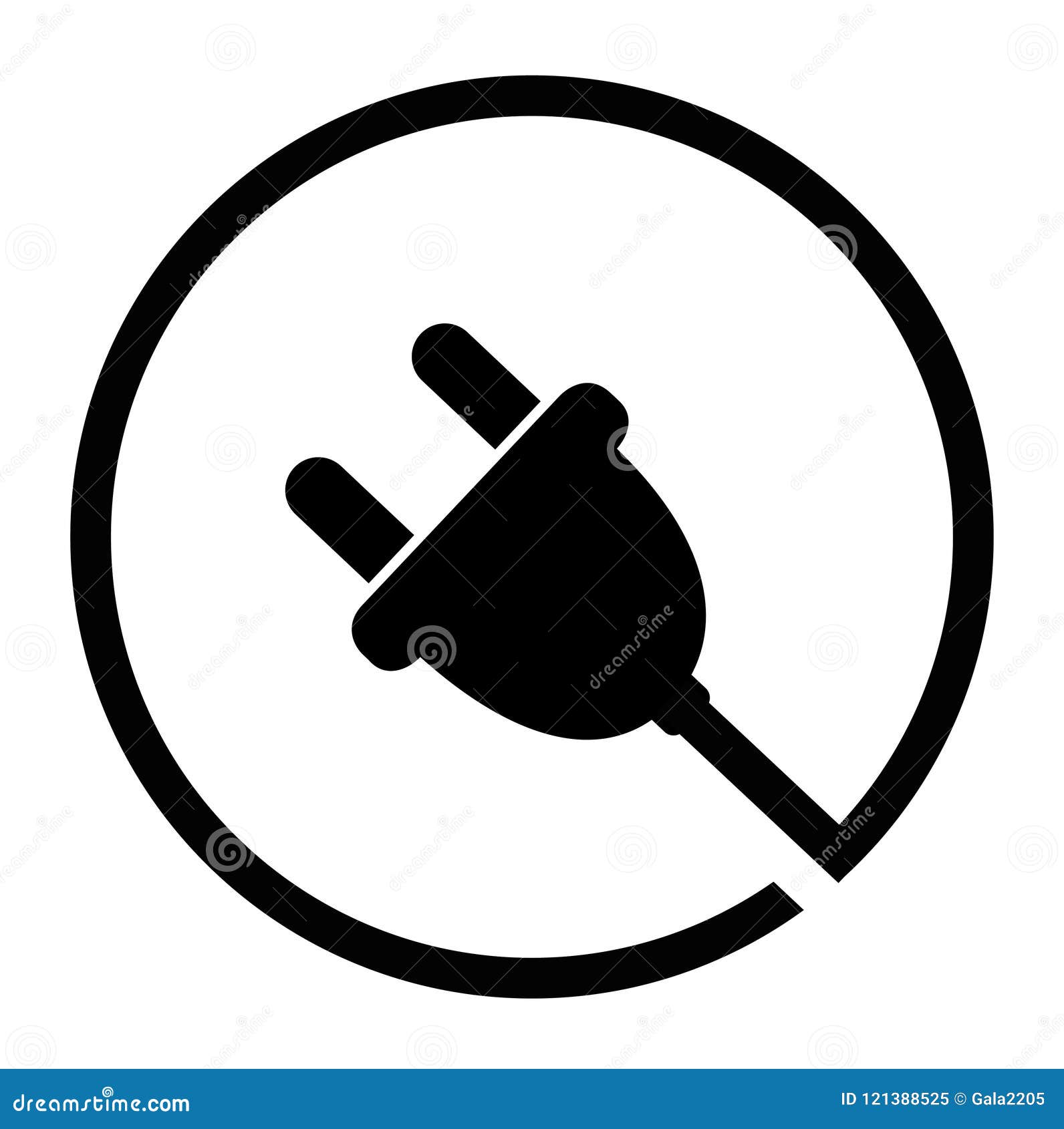Plug Icon. Isolated Vector stock vector. Illustration of adapter ...
