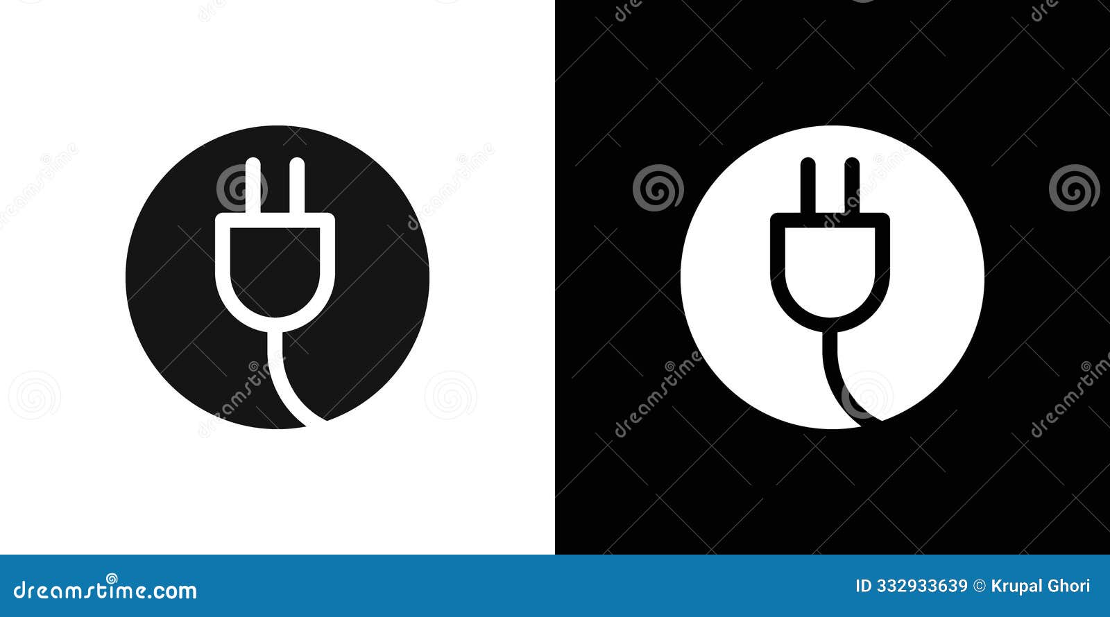 Plug icon logo set vector stock vector. Illustration of silhouette ...