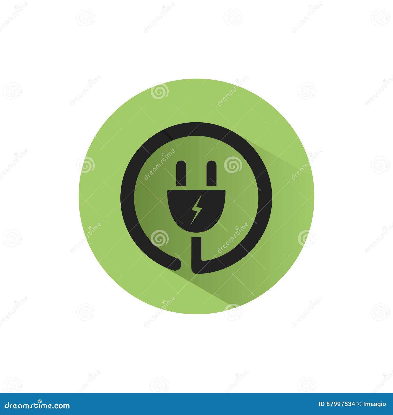 Plug icon stock vector. Illustration of beige, energy - 87997534
