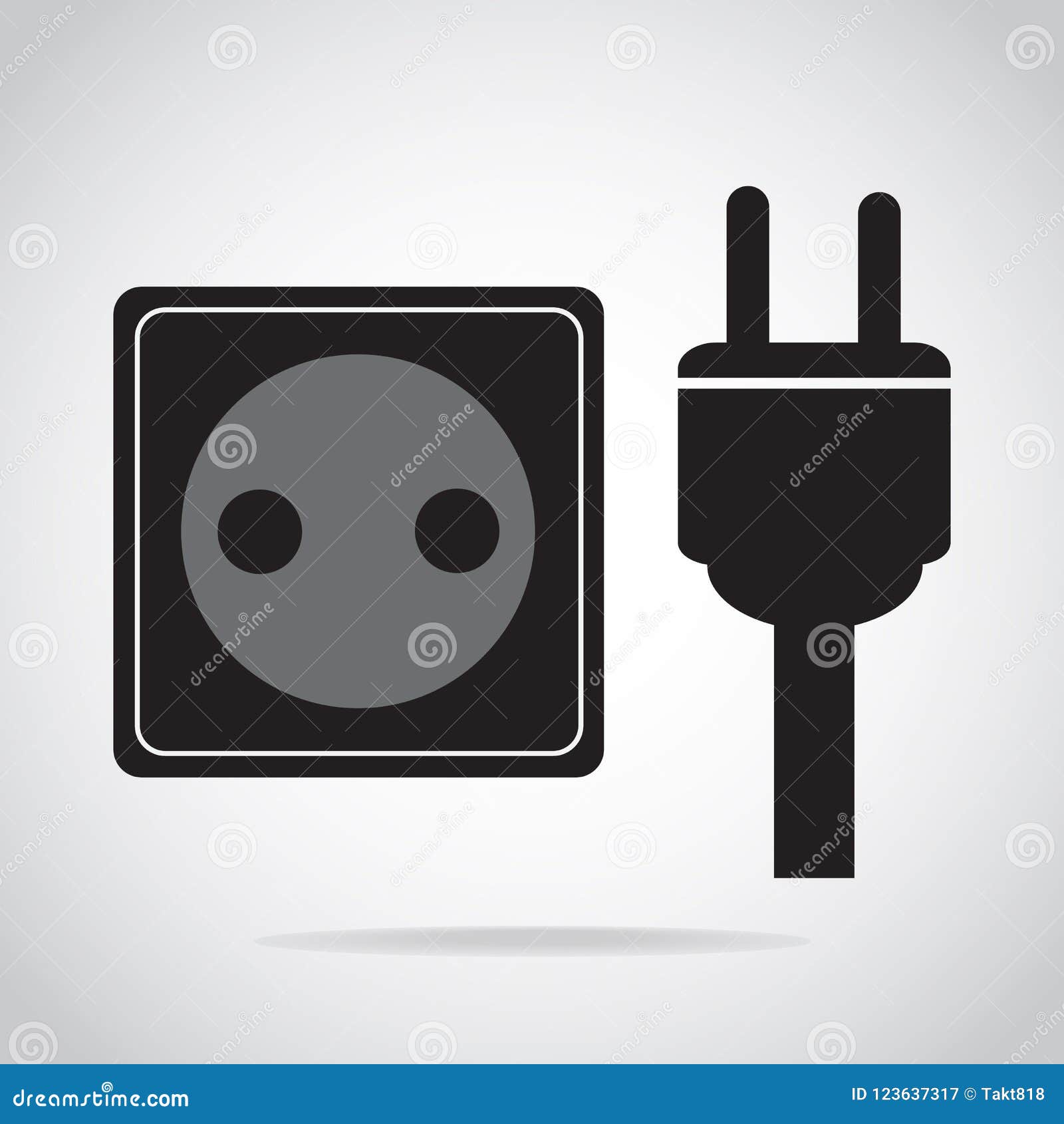 Plug Icon, Socket Icon Sign Stock Vector - Illustration of icon, house ...