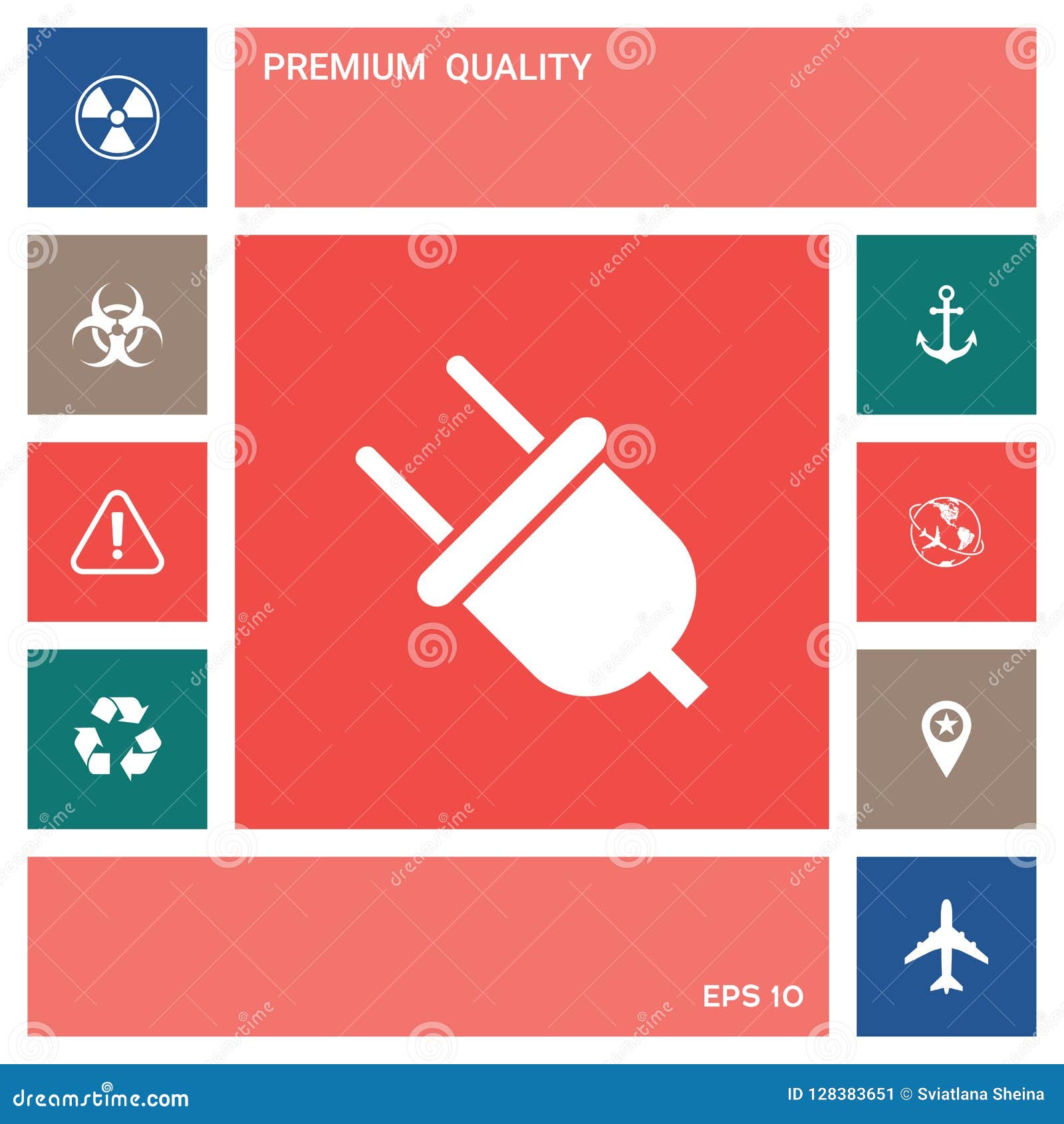 Plug Icon Symbol . Elements for Your Design Stock Vector - Illustration ...