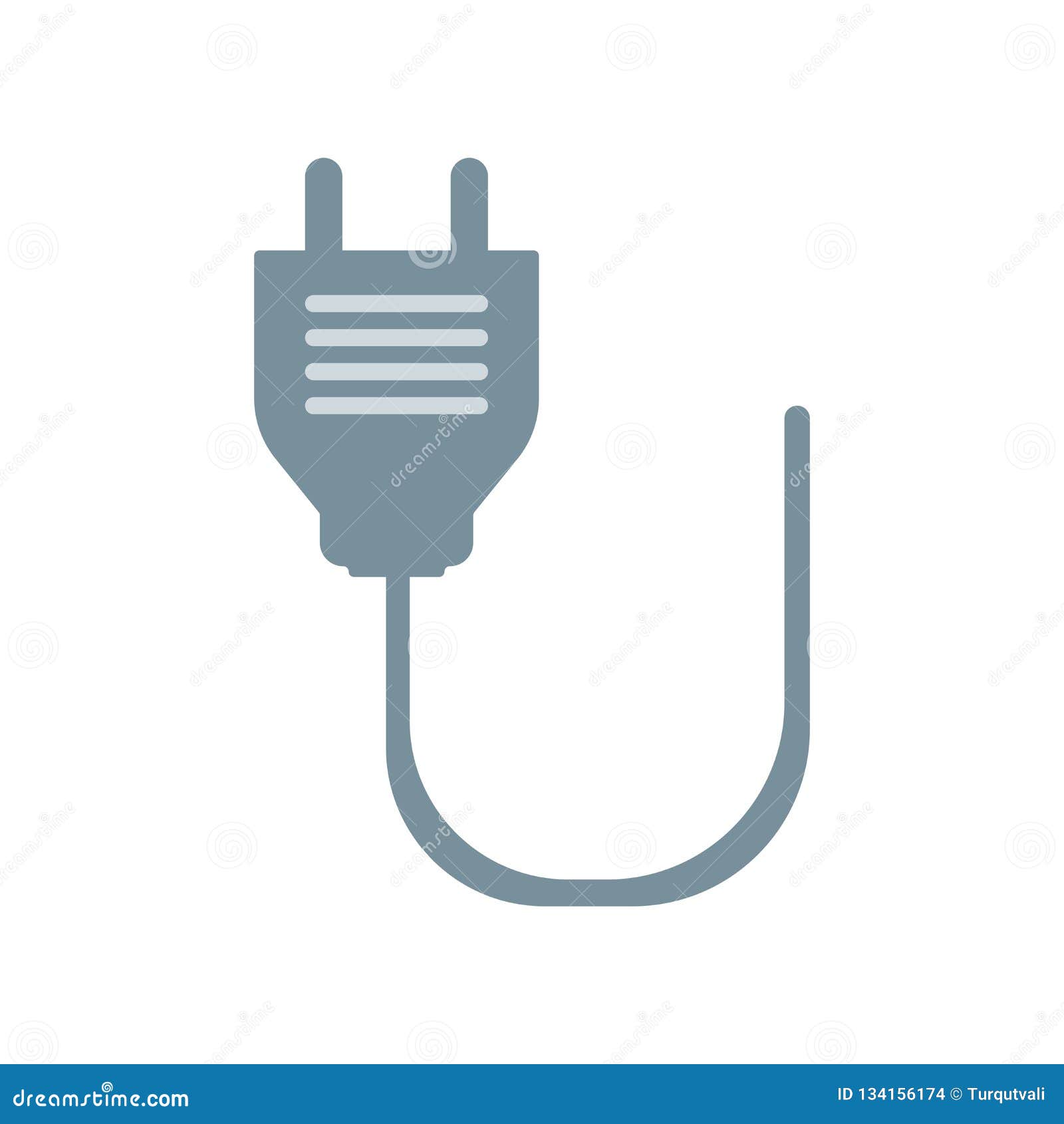 Plug Icon Vector Sign and Symbol Isolated on White Background, Plug ...