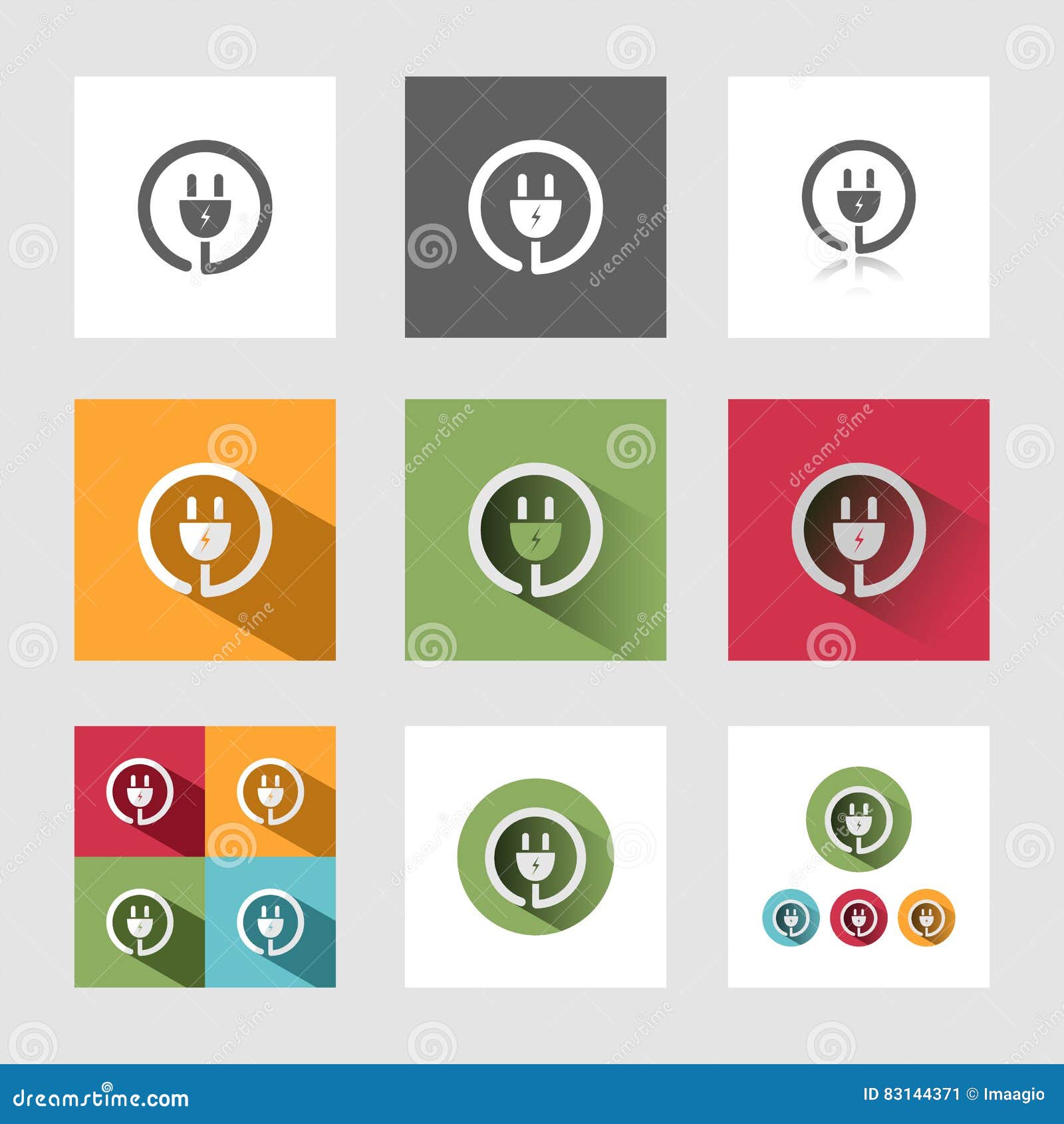 Plug Icons Cartoon Vector | CartoonDealer.com #83144371