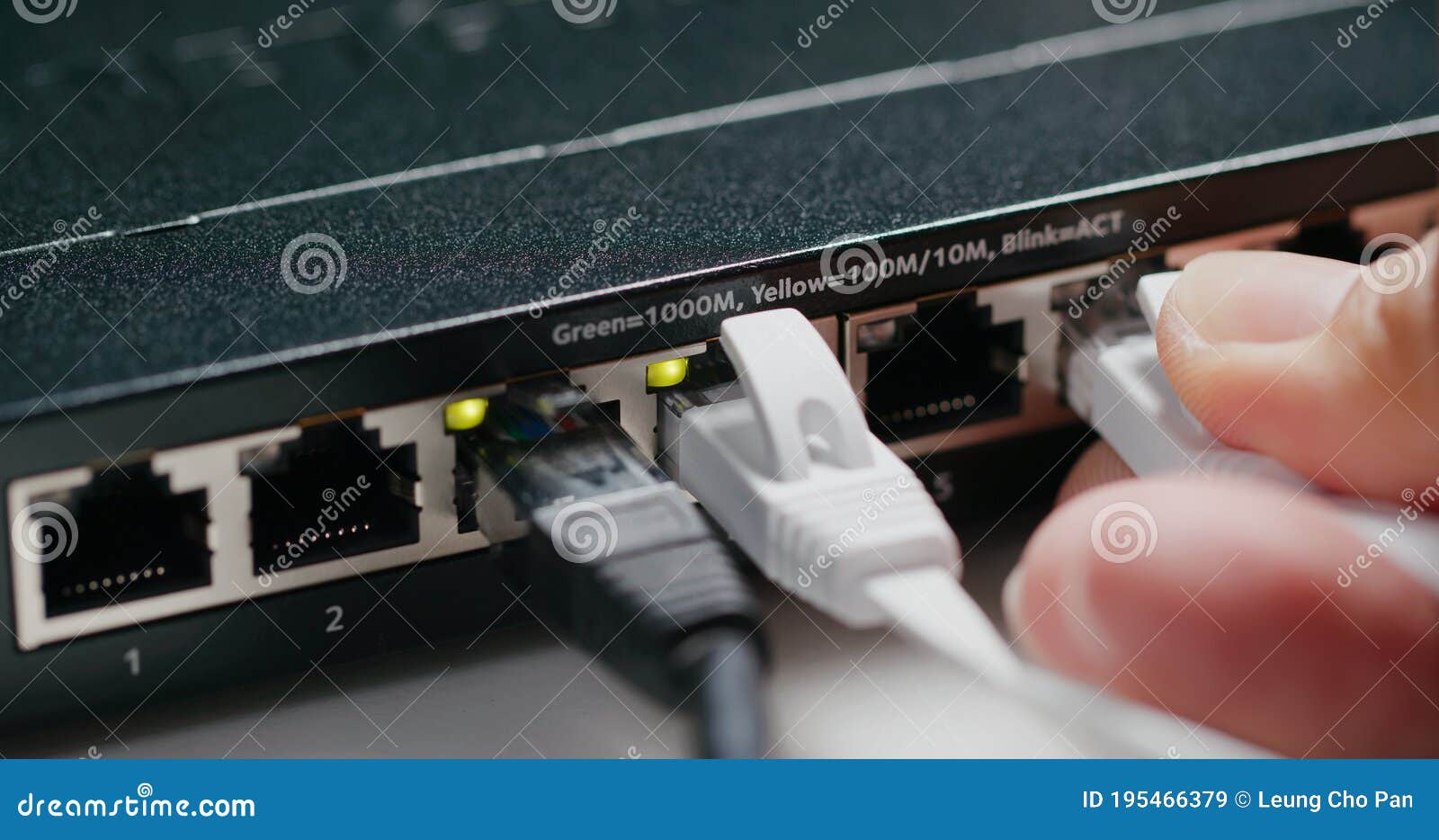 Plug in internet switch stock image. Image of security - 195466379