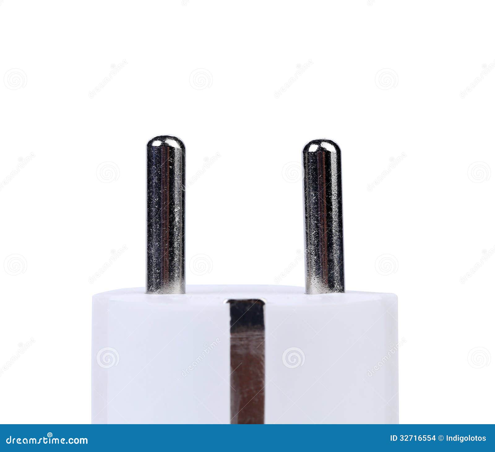 Plug Isolated on a White Background Stock Photo - Image of cord ...