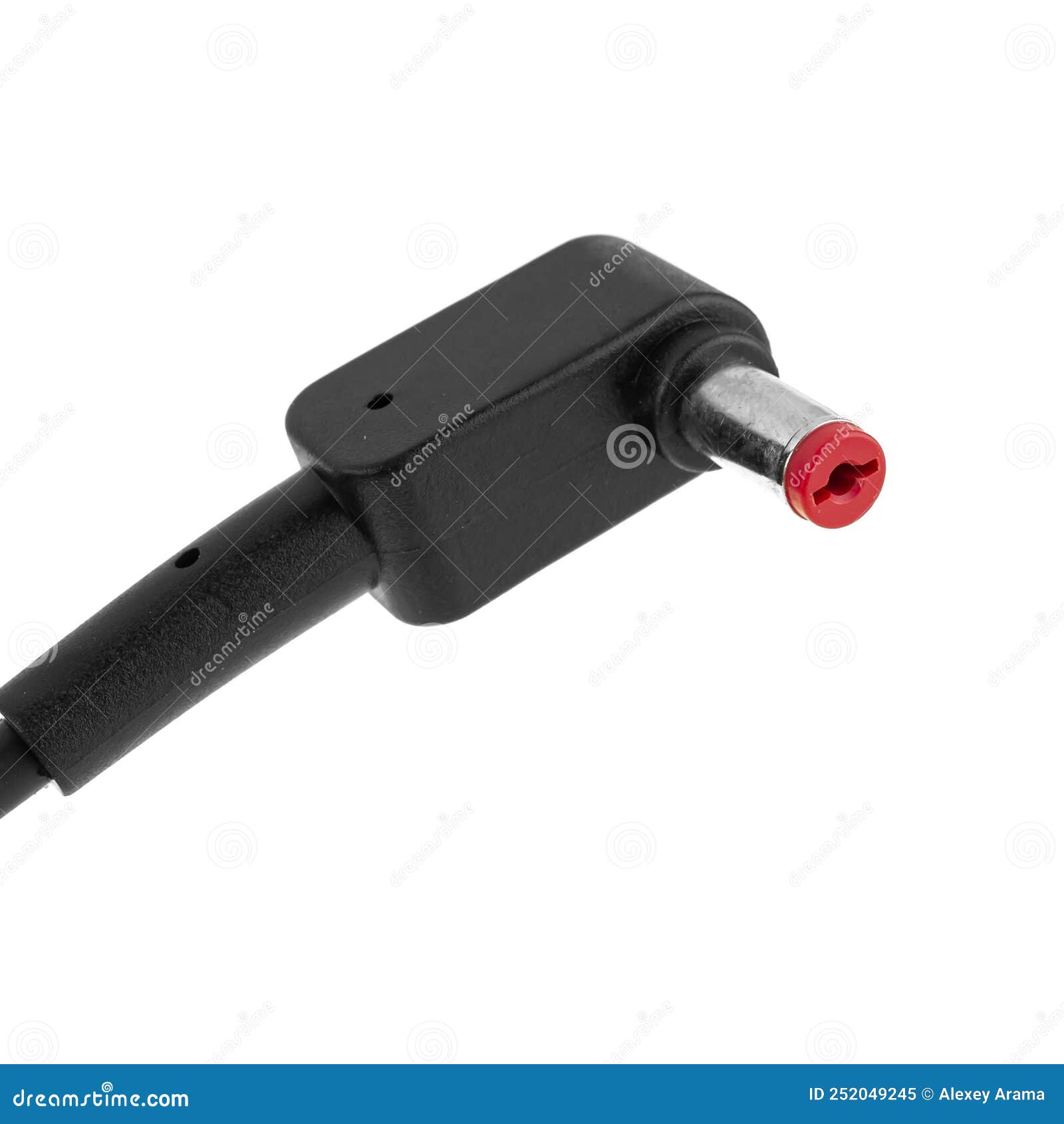 Plug for Laptop Charging Socket, Isolated on White Background Stock ...