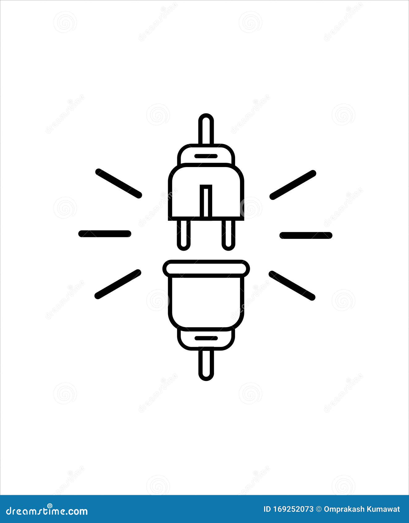 Plug Line Icon,plug with Cable Line Icon,vector Best Flat Plug Design ...