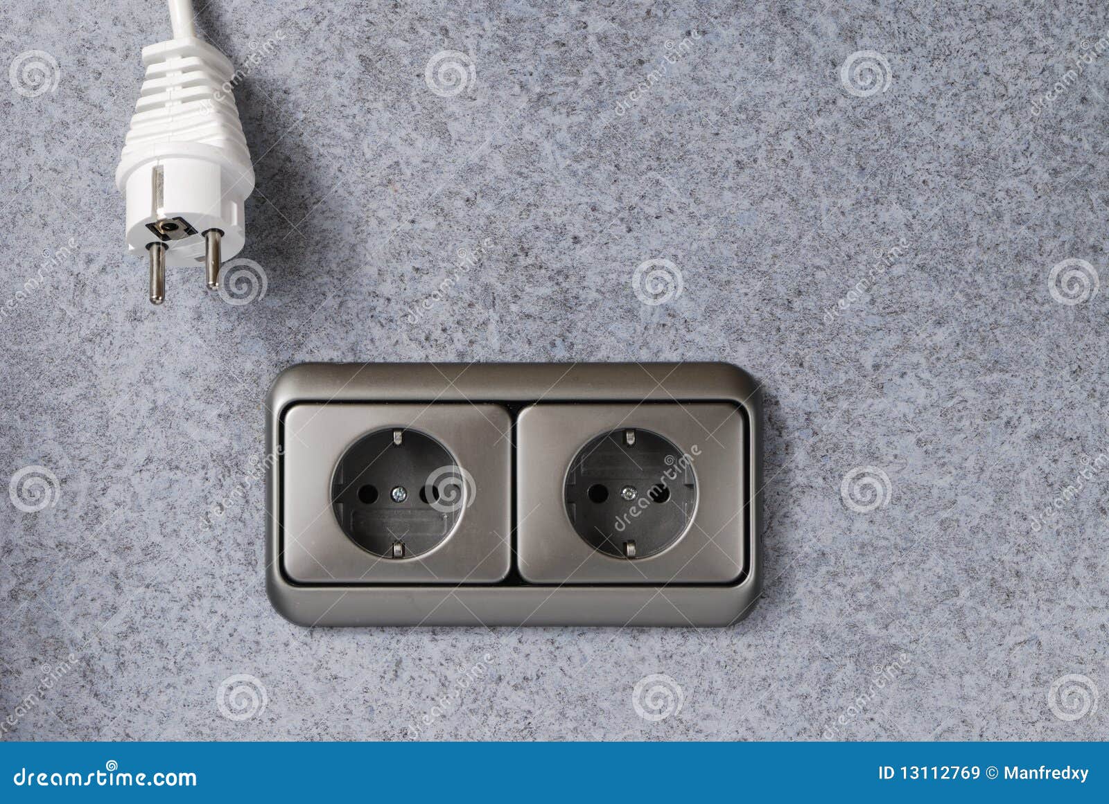 Plug and power socket stock image. Image of electric - 13112769