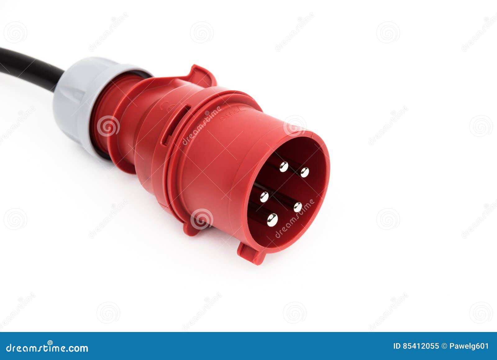 The plug power three-phase stock image. Image of three - 85412055