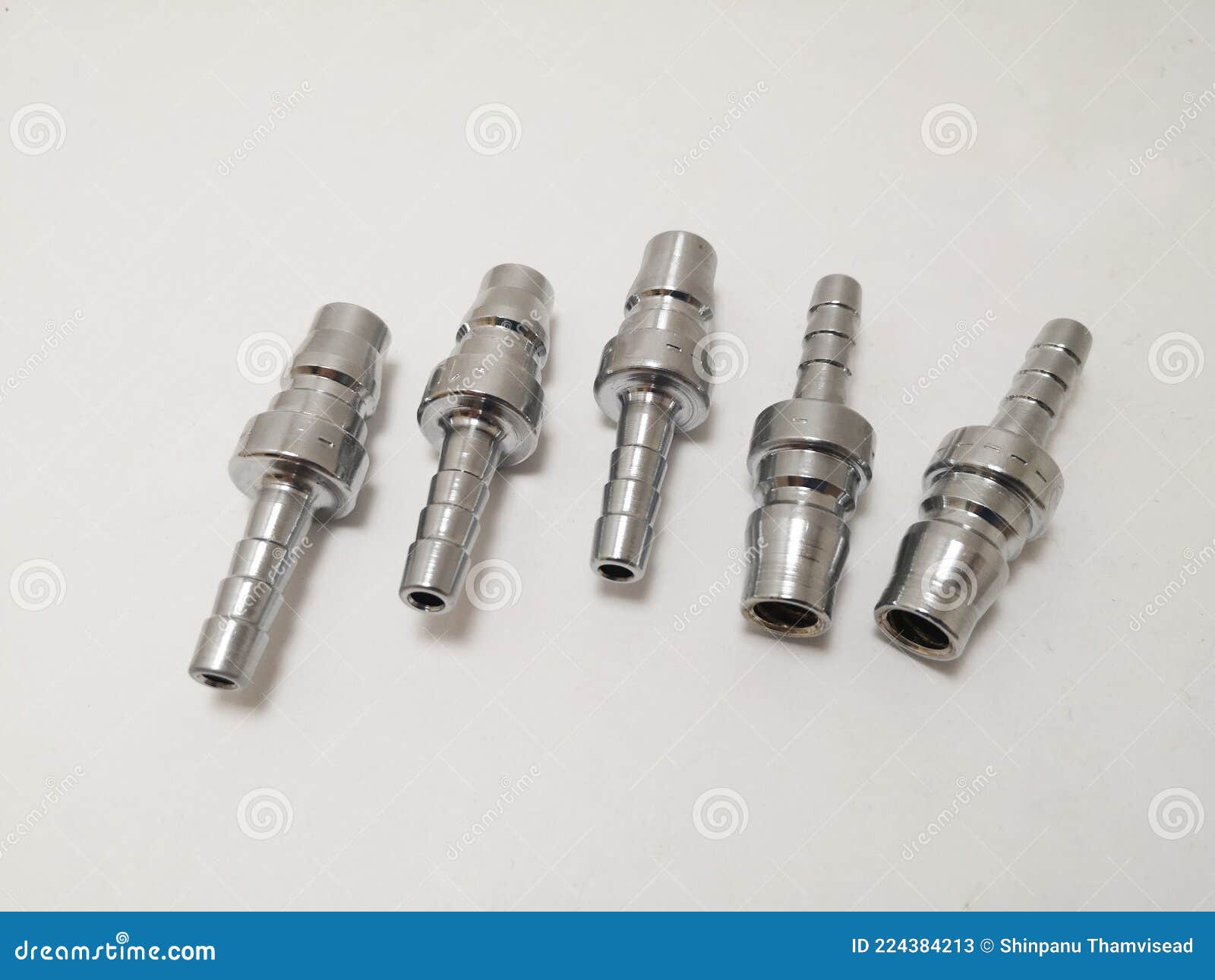 Plug Quick Coupler Isolated Steel. Pneumatic Quick Coupling Stock Image ...