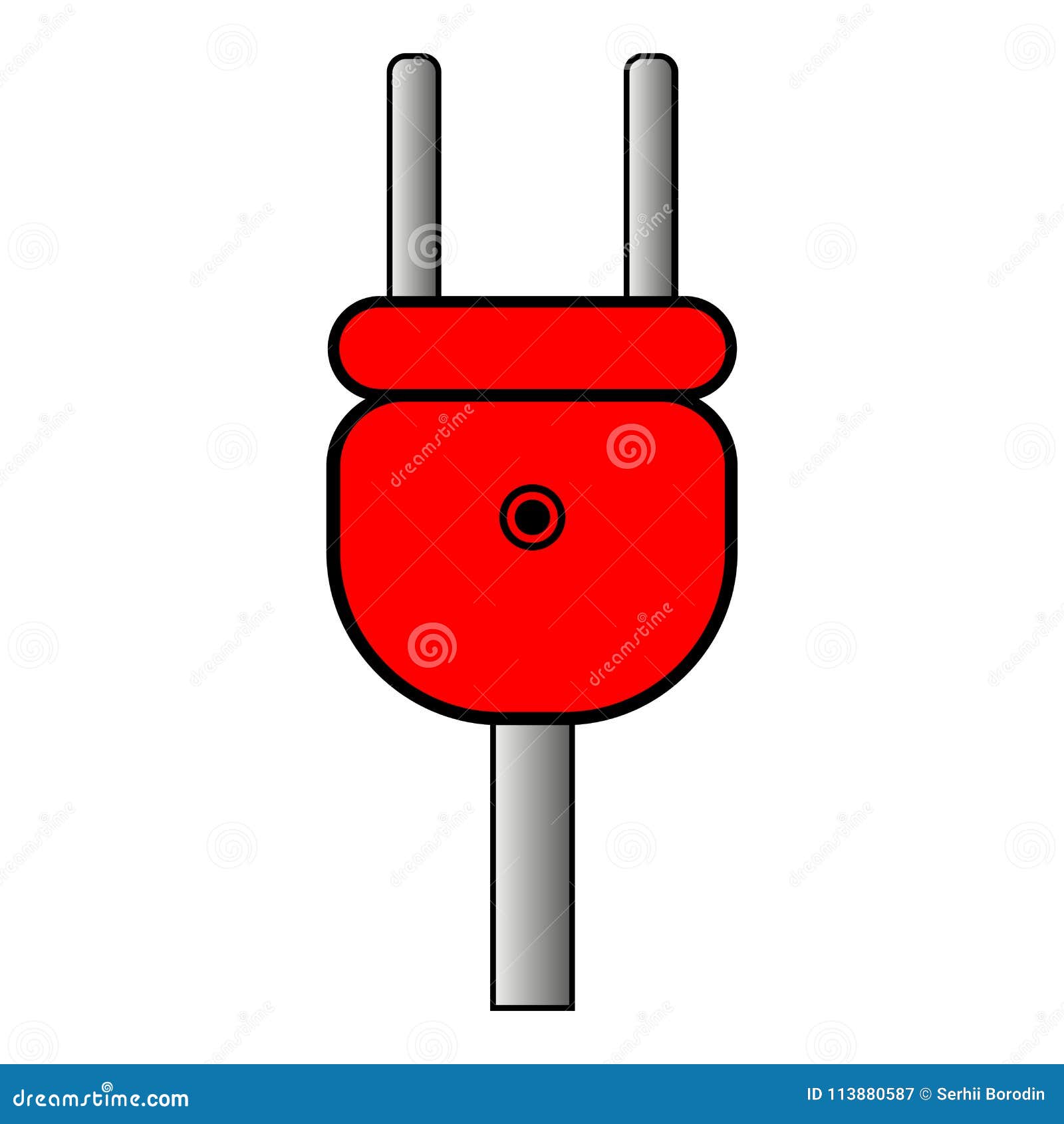 Plug black color icon icon stock vector. Illustration of electrician ...