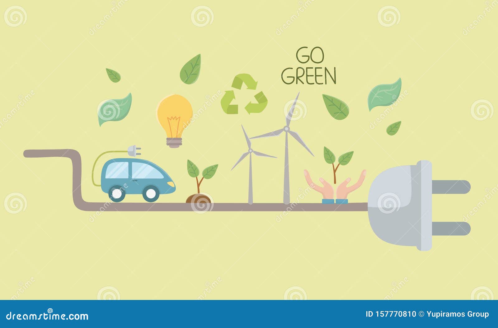 Plug and Save Energy Design Stock Vector - Illustration of environment ...